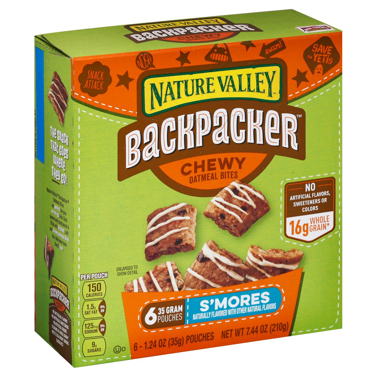 Nature Valley Backpacker Chewy Oatmeal Bites S'mores - Shop Granola ...