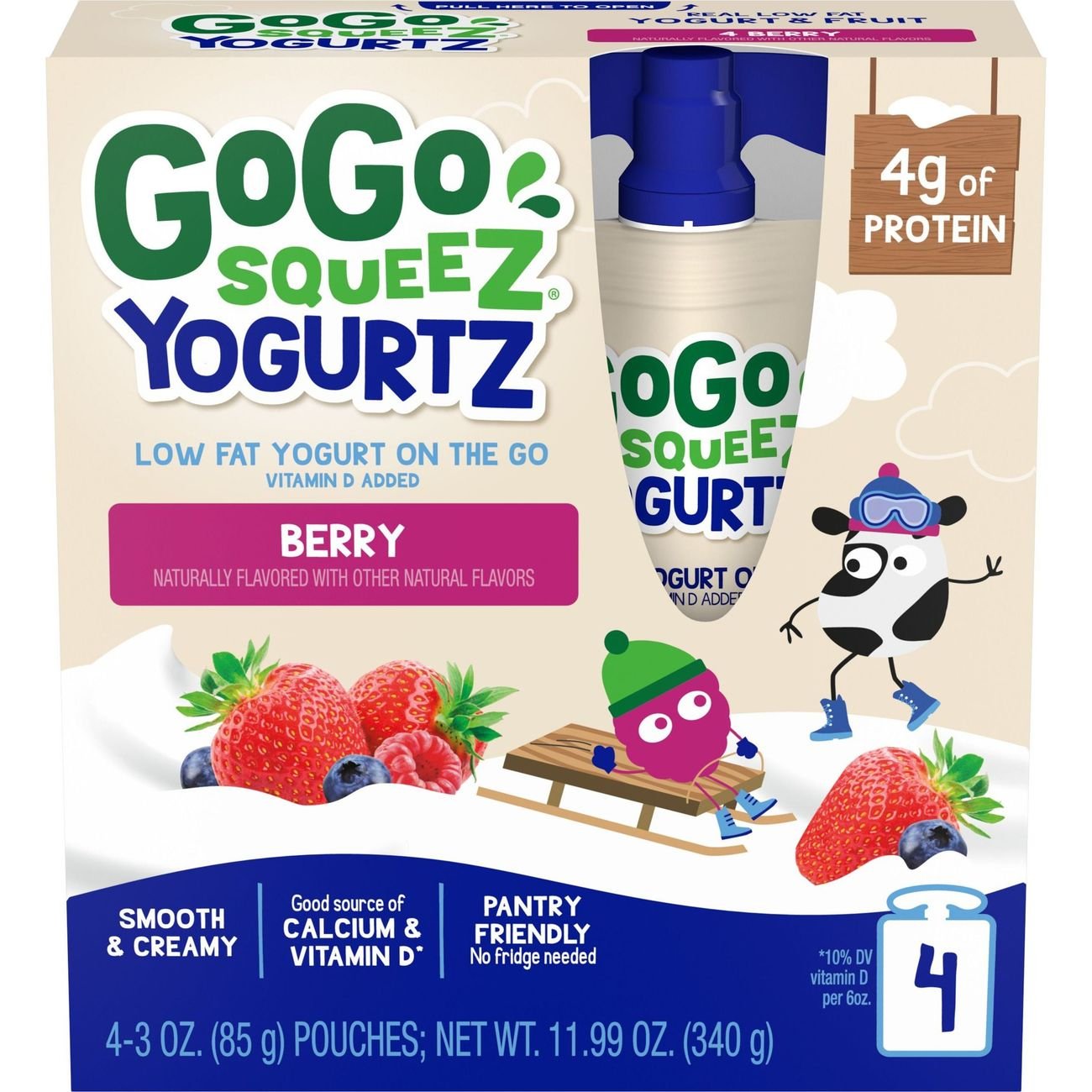 GoGo squeeZ yogurtZ Pouches, Berry - Shop Yogurt at H-E-B