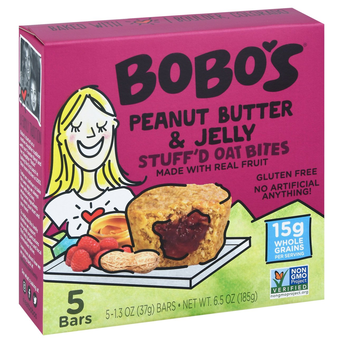 Bobo's Stuff'd Oat Bites - Peanut Butter & Jelly, 5 ct | Central Market ...