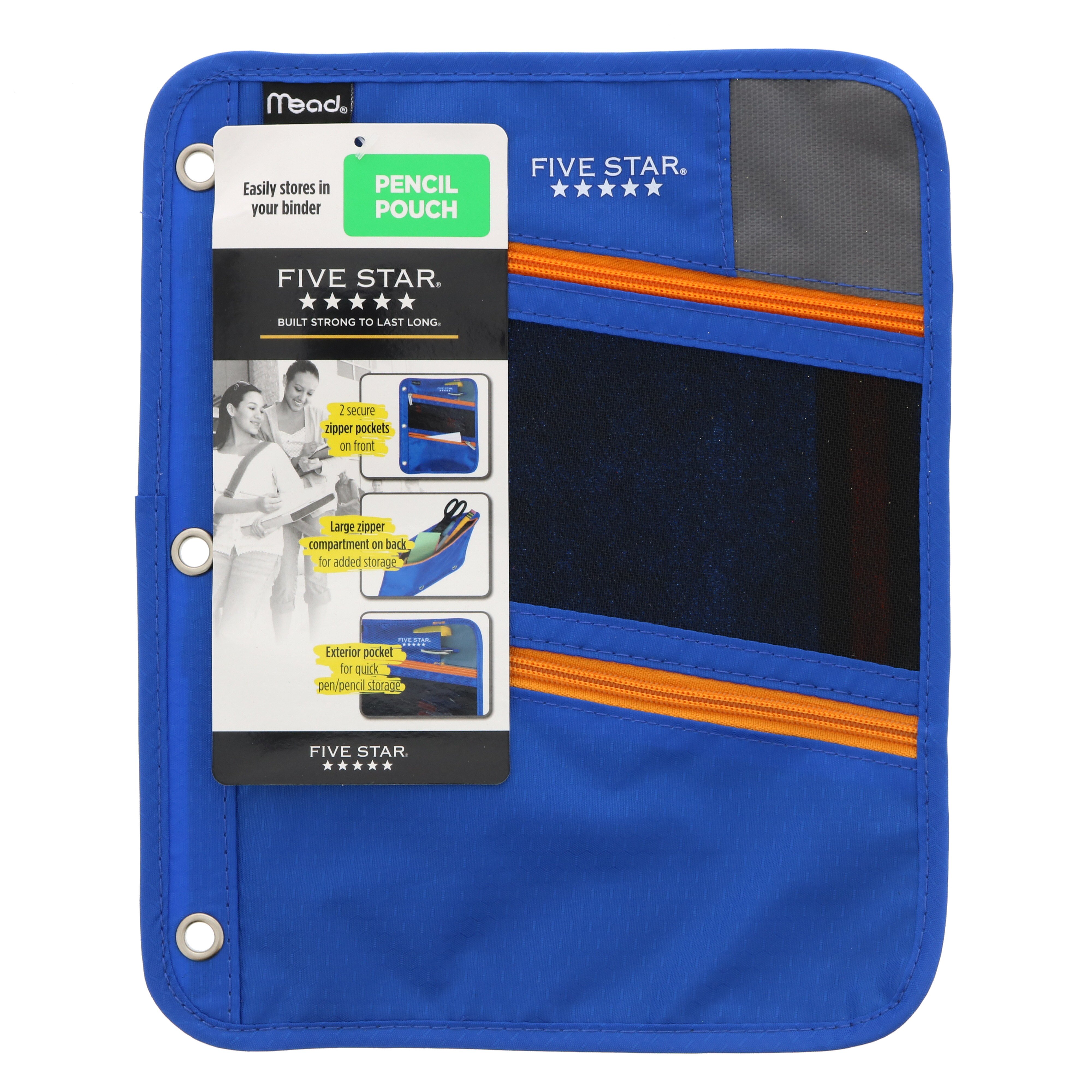 FIVE STAR Zipper Pouch, Assorted Colors - Shop School & Office Supplies ...