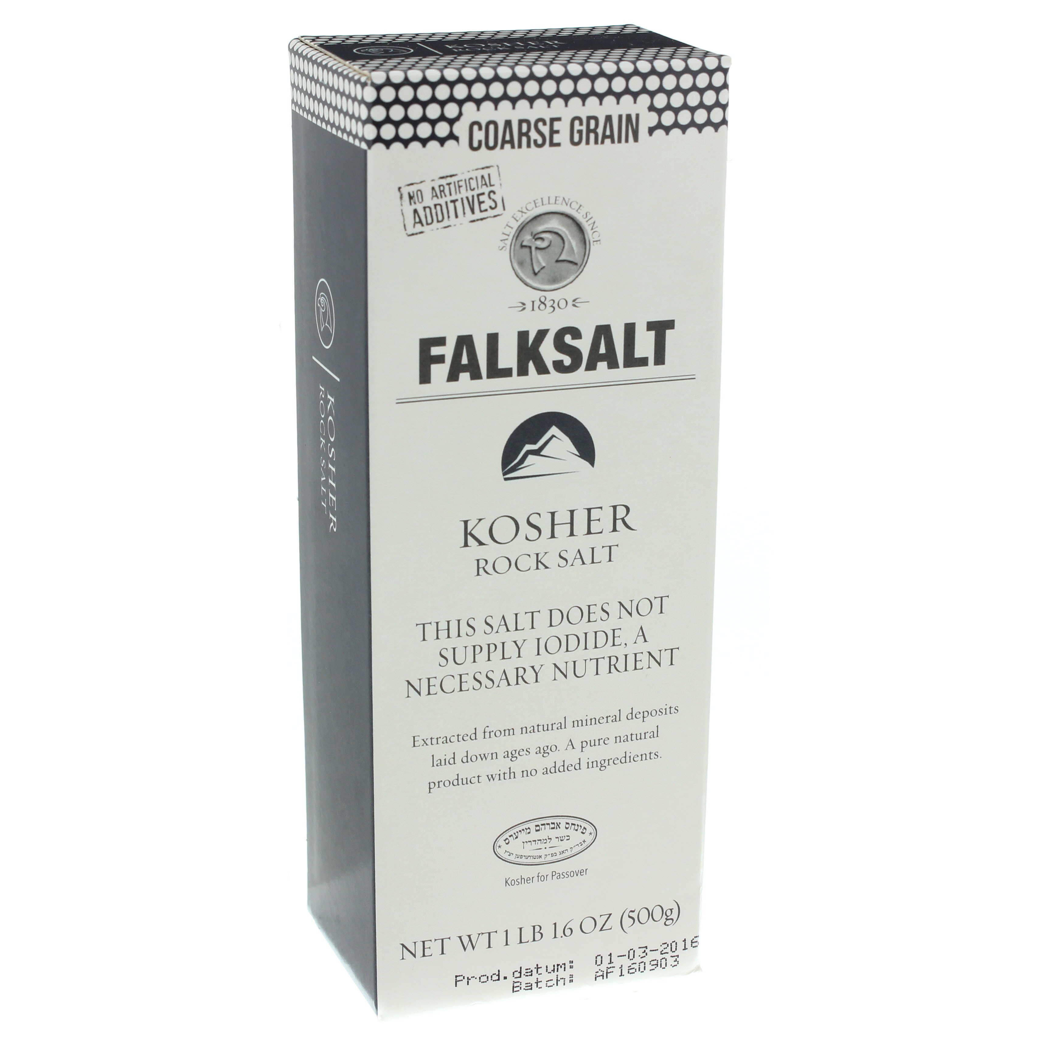 Falksalt Traditional German Kosher Rock Salt - Coarse Grain - Shop ...