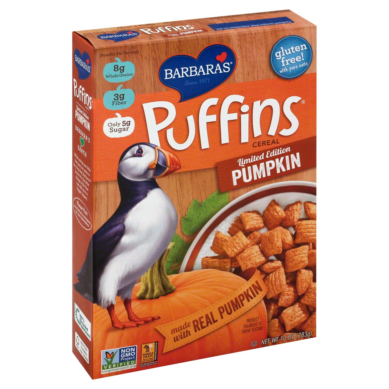 Barbara's Pumpkin Puffins Cereal - Shop Cereal at H-E-B