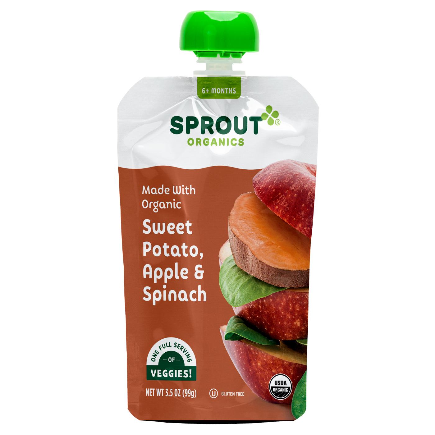 Sprout Organics Stage 2 Pouch - Sweet Potato Apple & Spinach - Shop ...