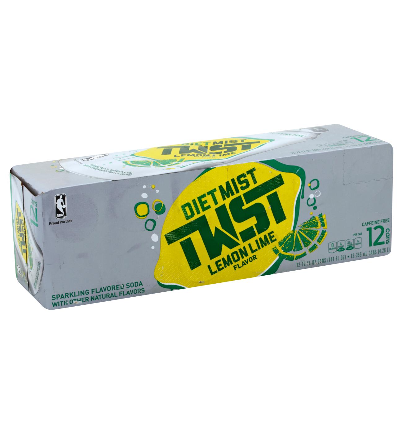 Mist TWST Diet Lemon Lime Soda 12 oz Cans - Shop Soda at H-E-B