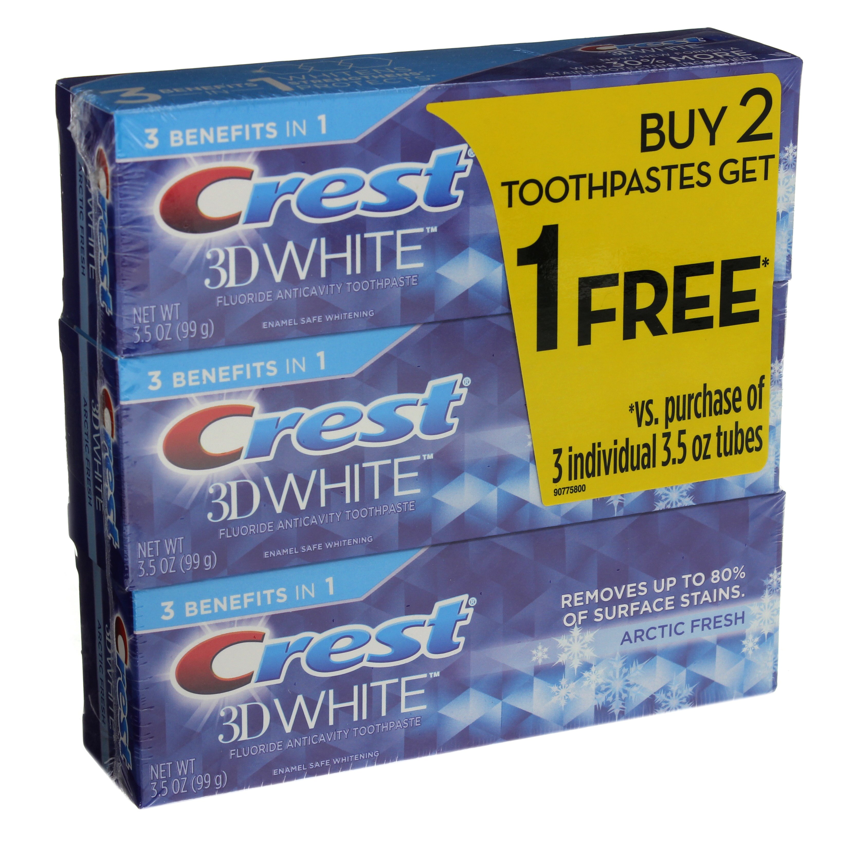 Crest 3D White Arctic Fresh Value Pack - Shop Toothpaste at H-E-B
