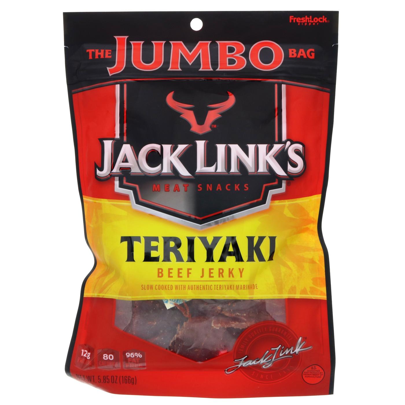 Jack Link's Jumbo Bag Teriyaki Beef Jerky - Shop Jerky at H-E-B