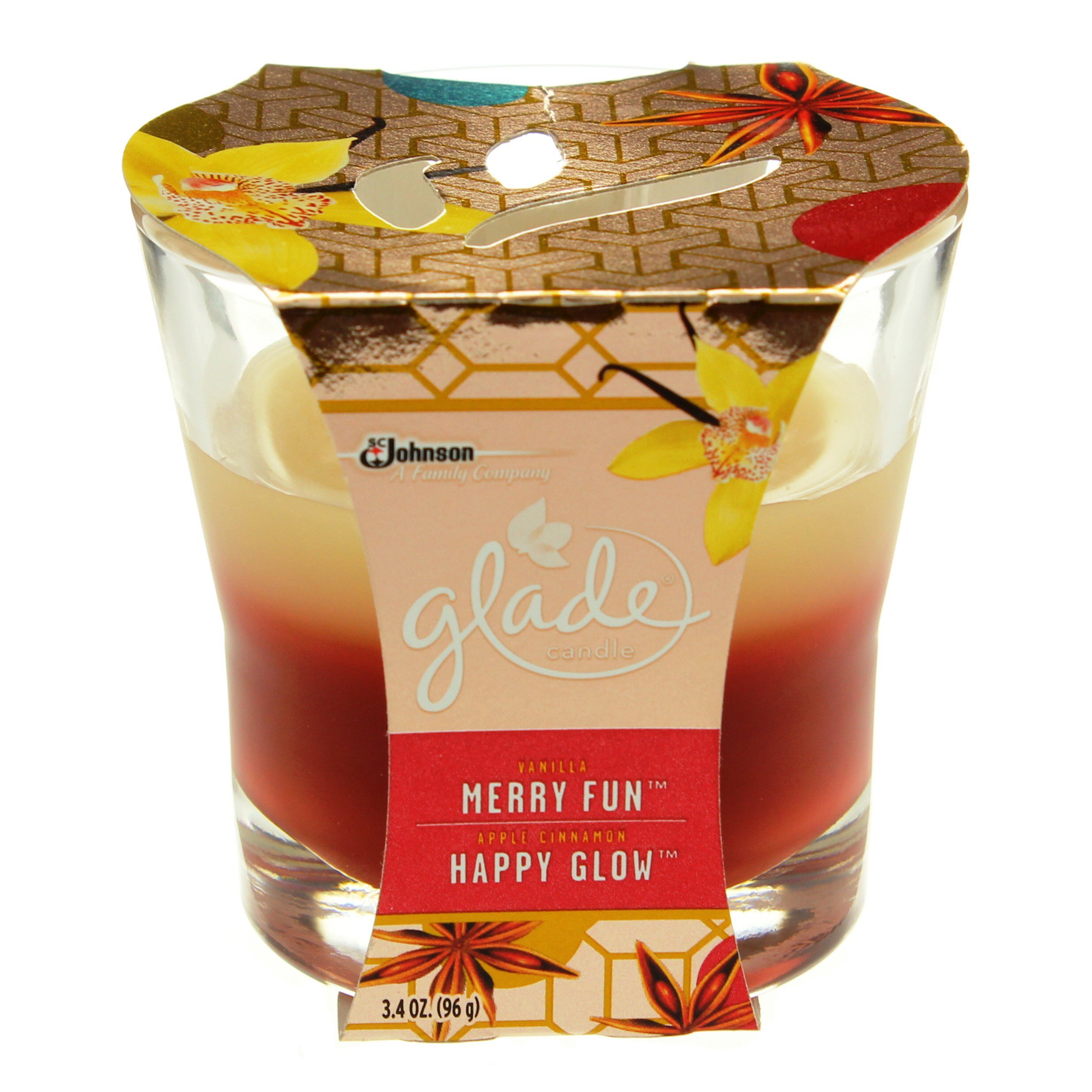 Glade 2 In 1 Candle Happy Glow & Merry Fun - Shop Candles at H-E-B