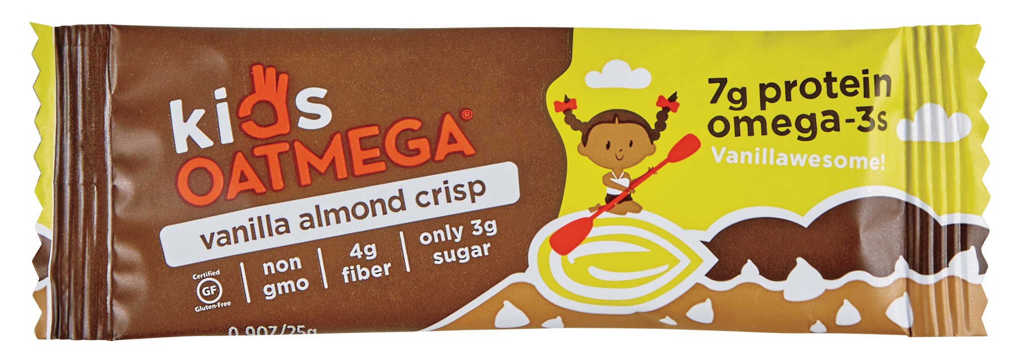 Oatmega Kids Bar Vanilla Almond Crisp - Shop Granola & Snack Bars at H-E-B