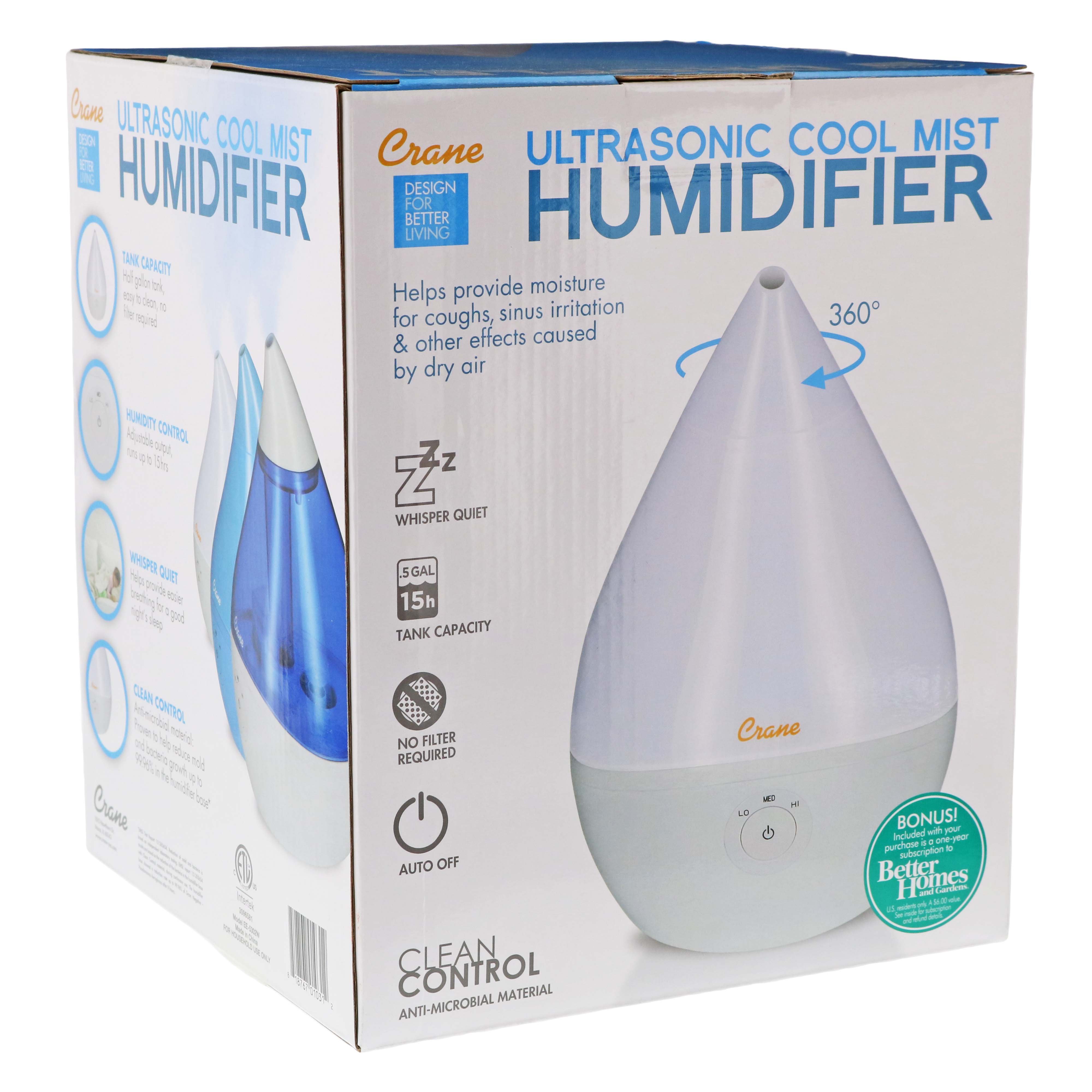 Crane Humidifier Droplet White - Shop Humidifiers at H-E-B