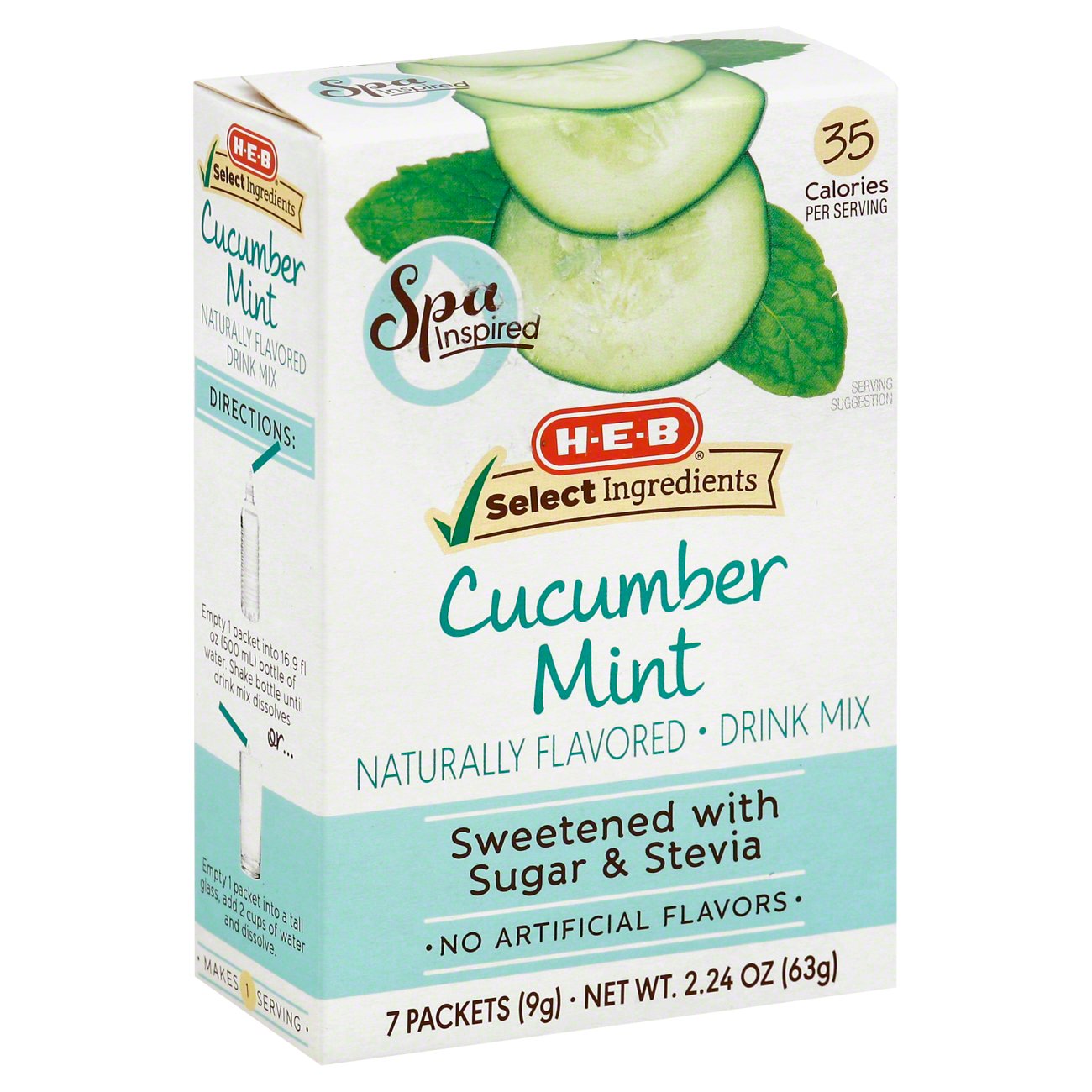 H-E-B Cucumber Mint Water Enhancer - Shop Mixes & flavor enhancers at H-E-B