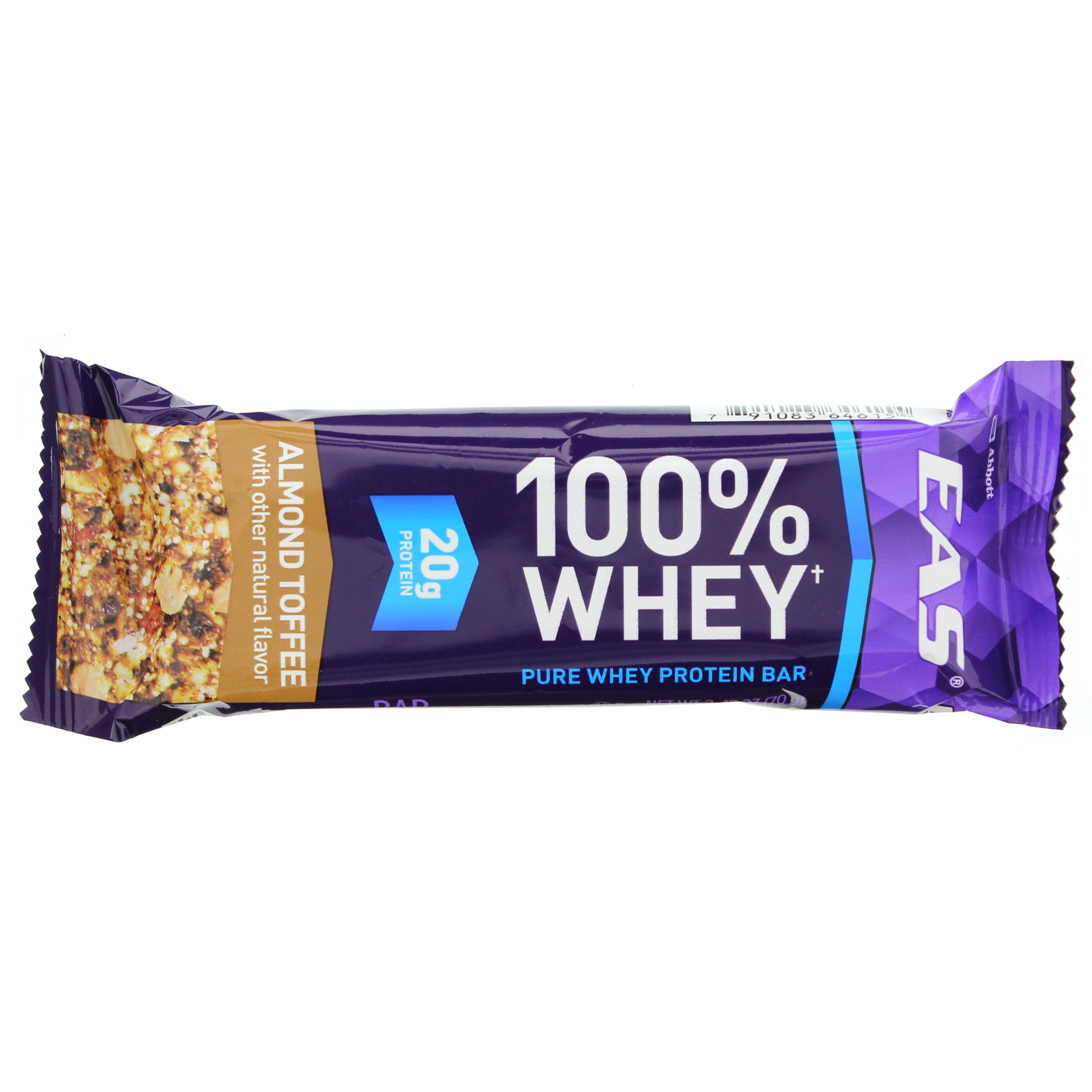 EAS 100% Whey Almond Toffee Protein Bar - Shop Diet & fitness at H-E-B