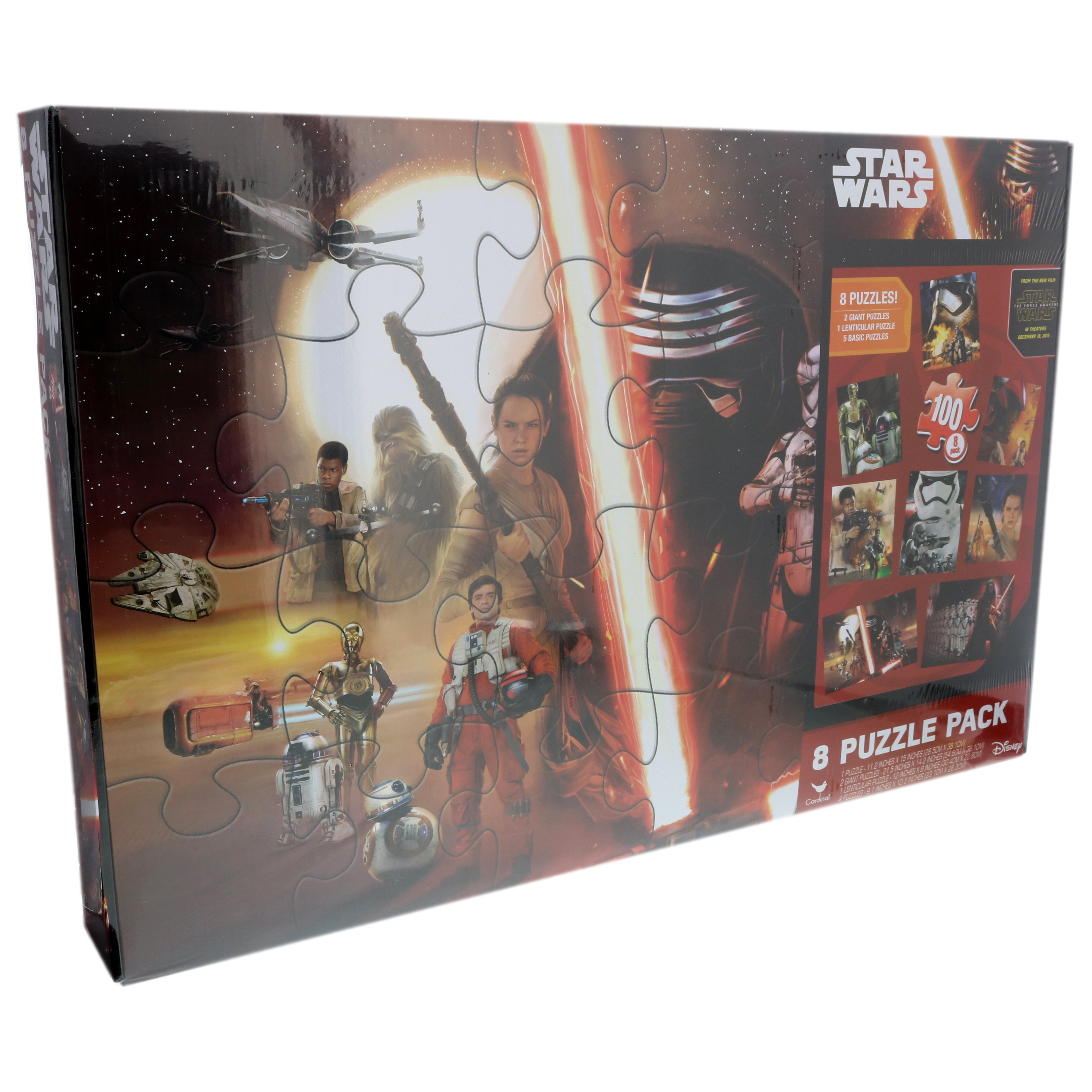 Cardinal Industries Star Wars: The Force Awakens 100 Piece Puzzle Pack ...