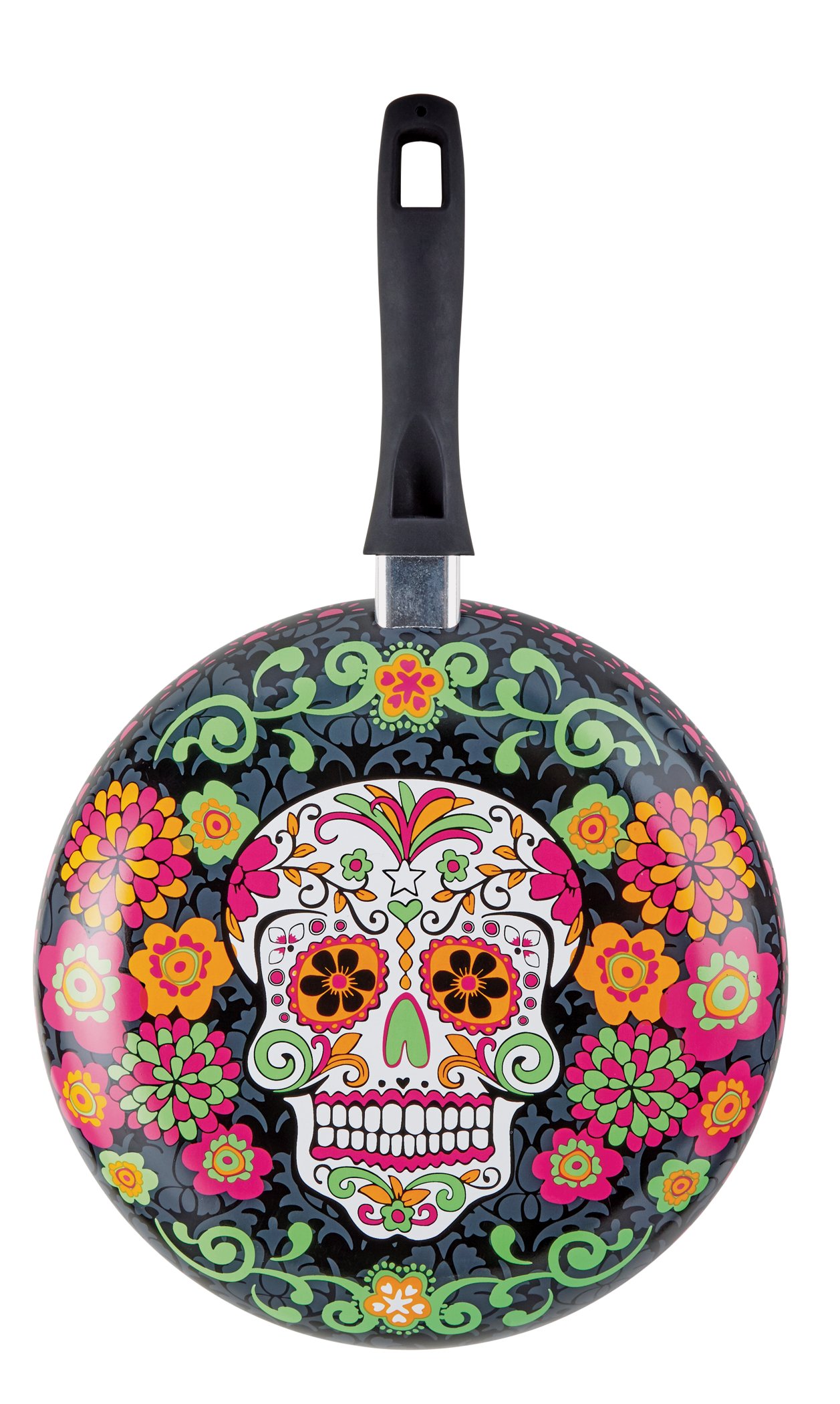 Cocinaware Day Of The Dead 10" Nonstick Sugar Skull Fry Pan - Shop ...