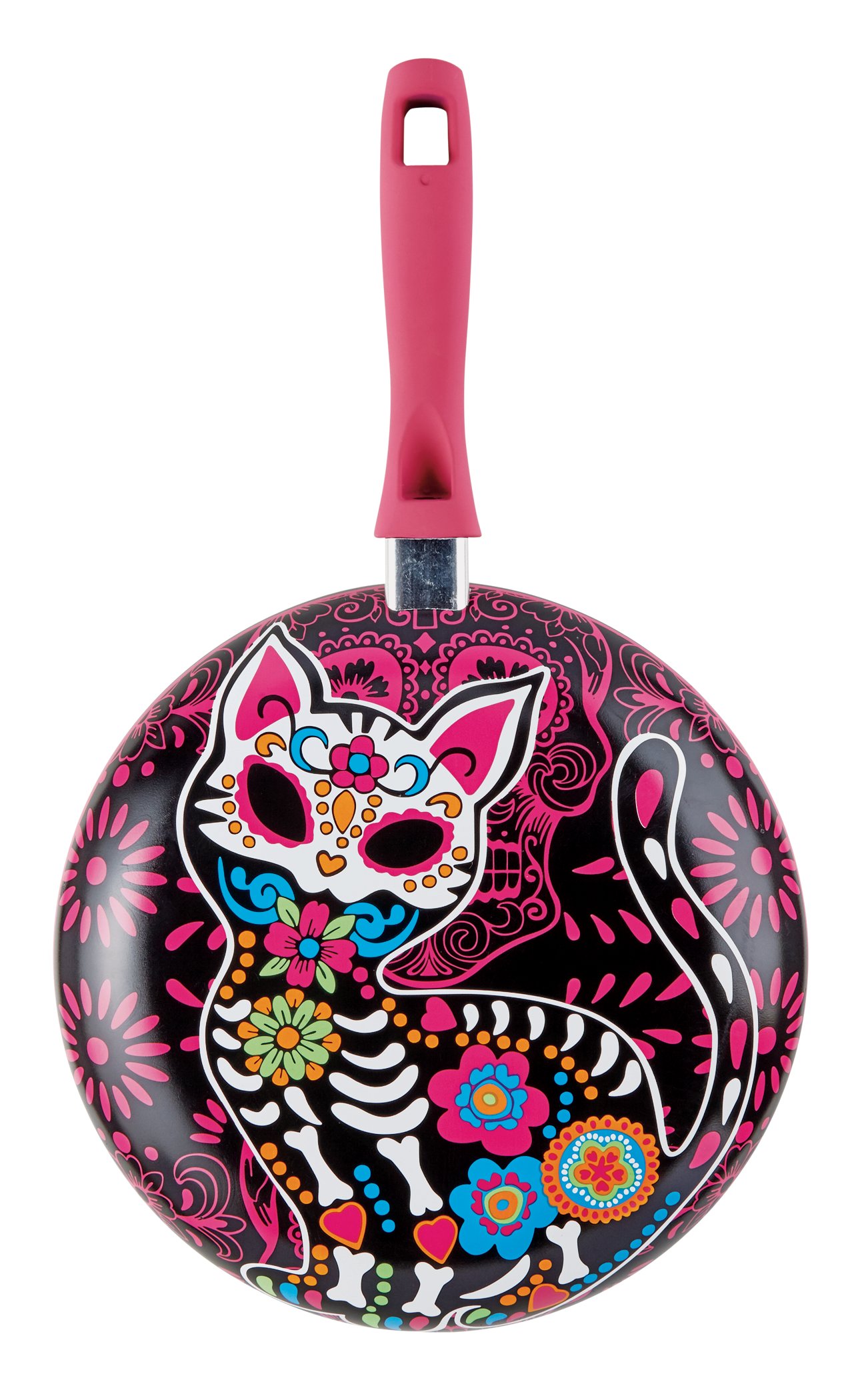 Cocinaware Day Of The Dead 10" Nonstick Sugar Skull Cat Fry Pan - Shop ...