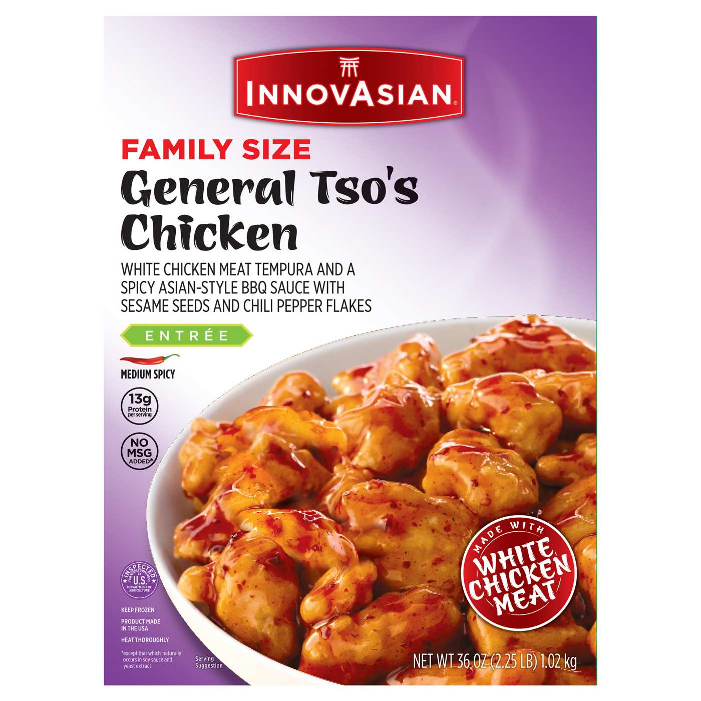 InnovAsian Frozen General Tso's Chicken - Family-Size - Shop Entrees ...