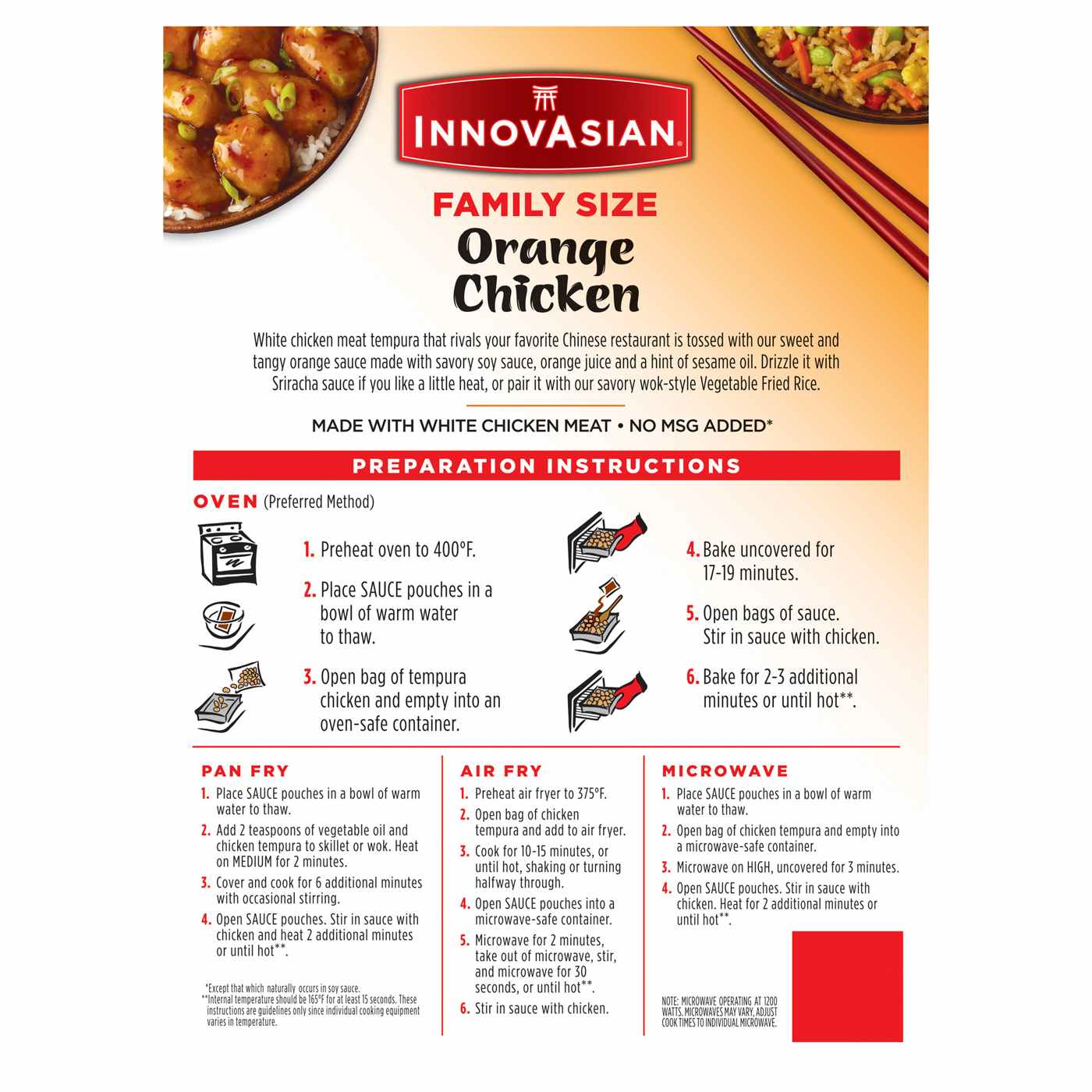 InnovAsian Frozen Orange Chicken - Family-Size - Shop Entrees & sides ...
