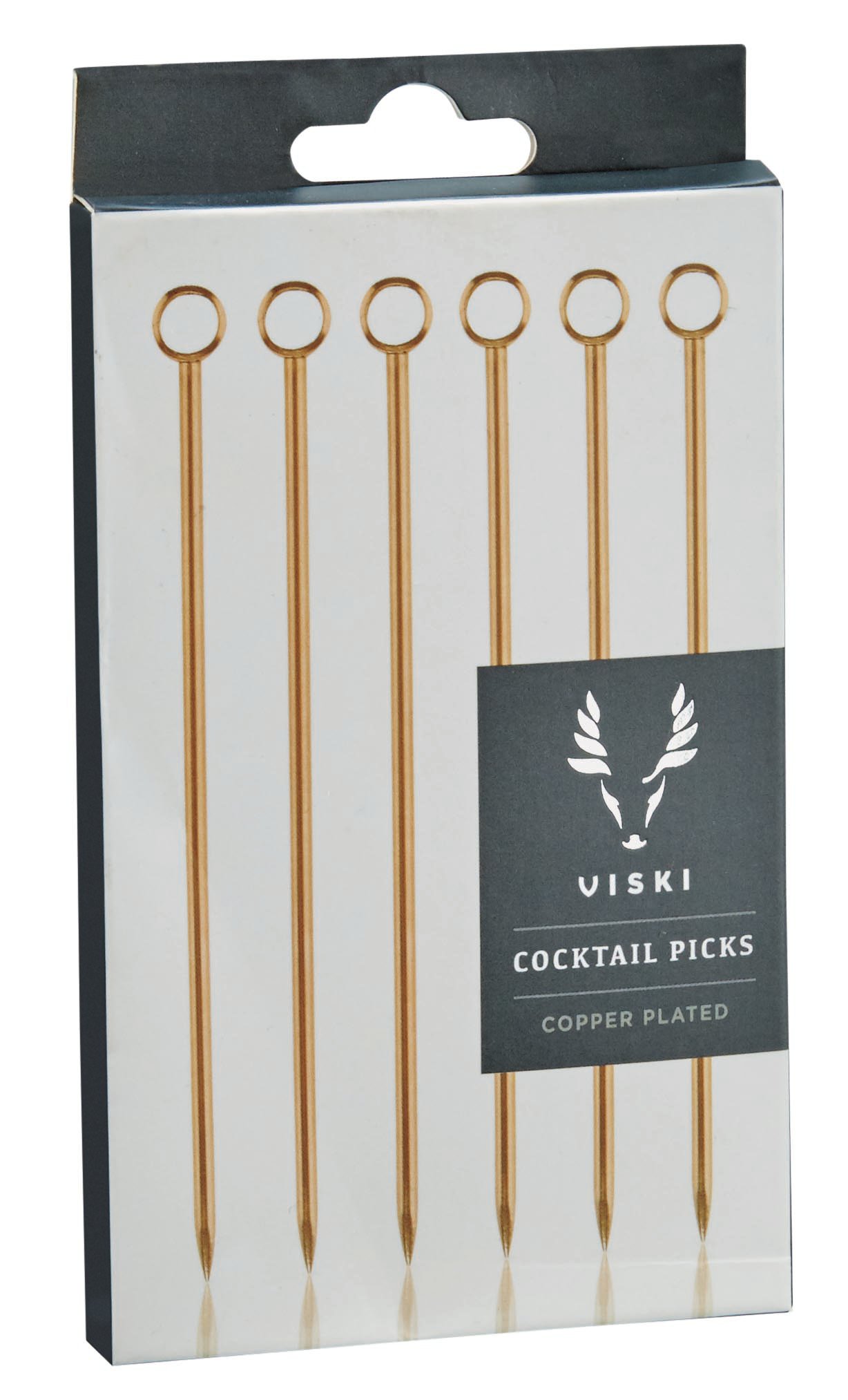 True Fabrications Viski Mercer Copper Cocktail Pick Set - Shop Bar ...