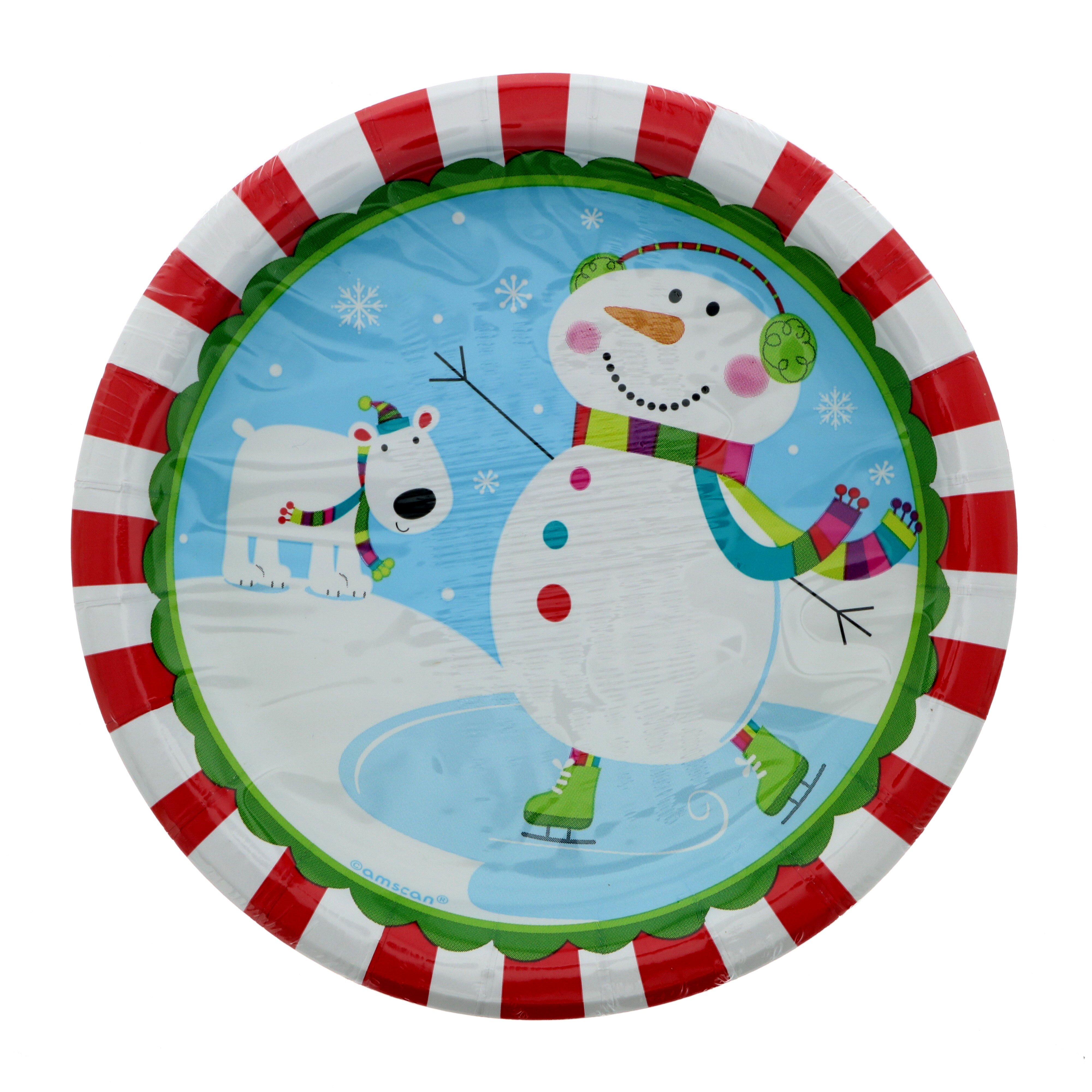 Amscan Joyful Snowman 7 Inch Plates - Shop Plates & bowls at H-E-B