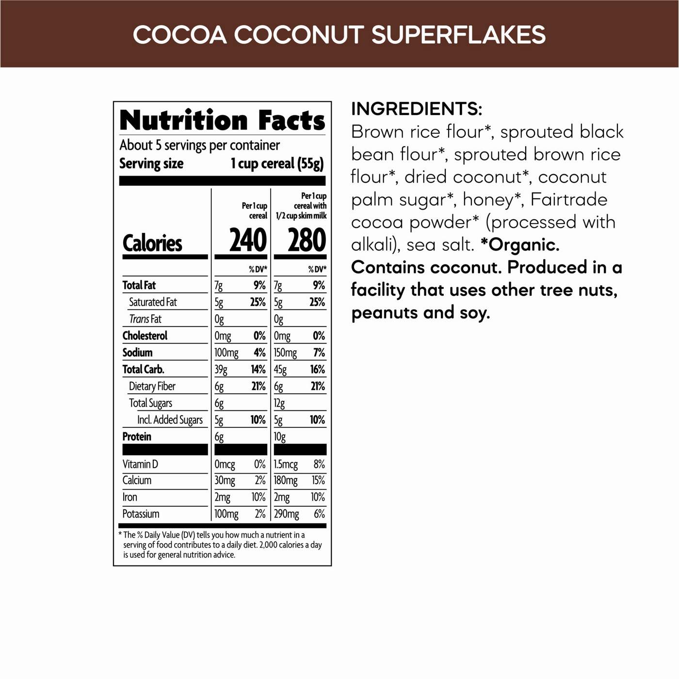 Nature's Path Qia Cocoa Coconut Superflakes - Shop Cereal at H-E-B