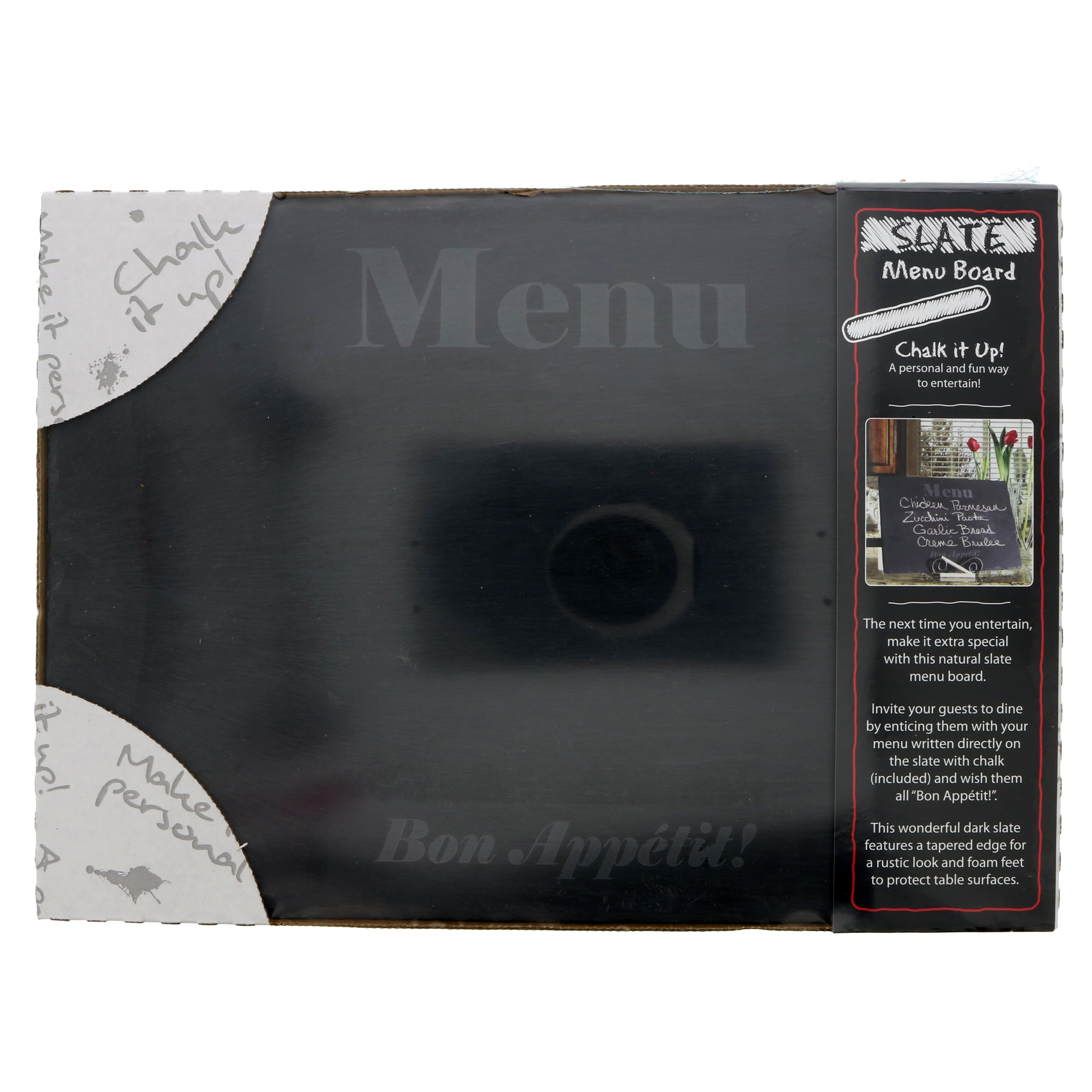 Thirstystone Slate Menu Board Bon Appetit With Chalk - Shop School ...