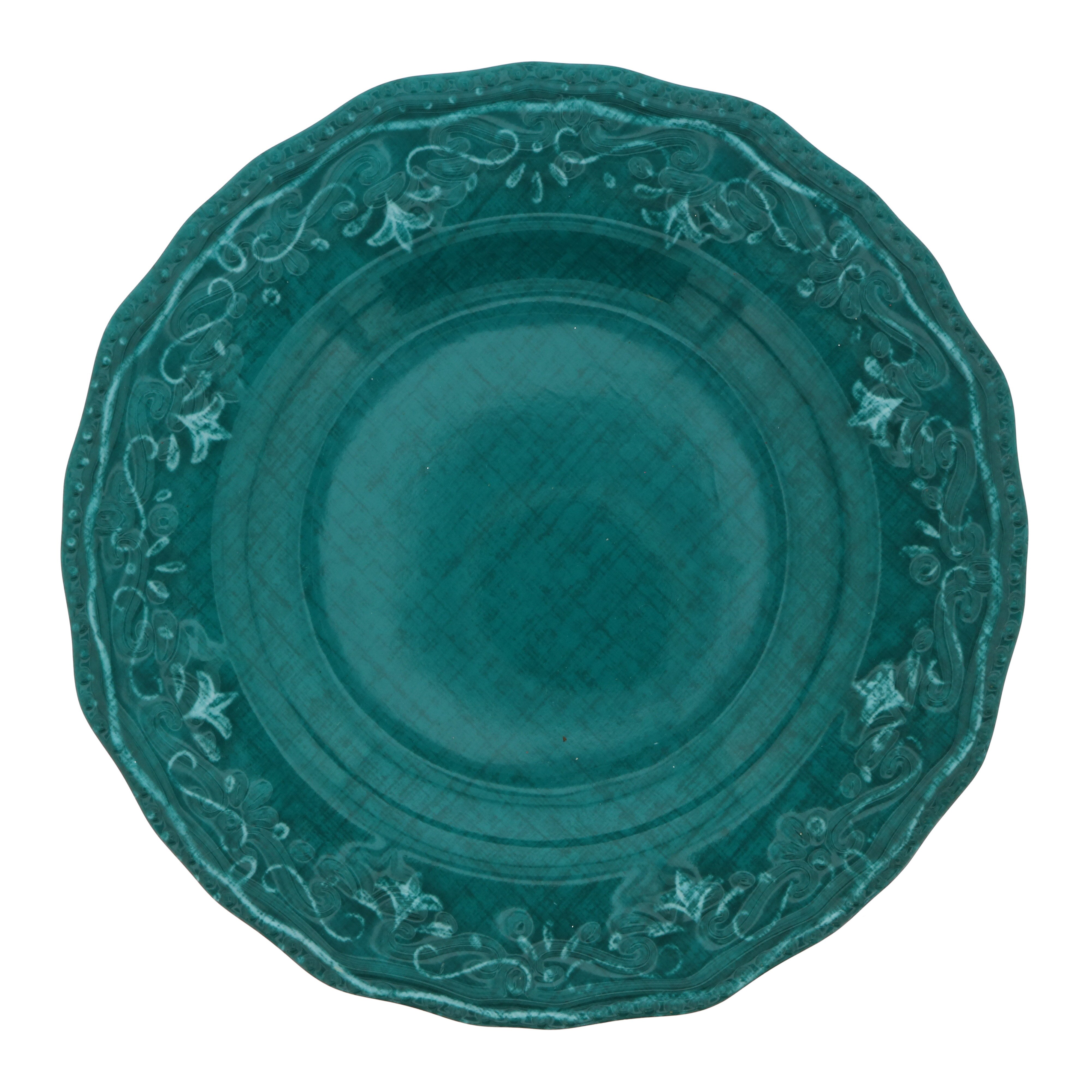 Dining Style Fall Linen Teal Melamine Salad Plate - Shop Plates at H-E-B