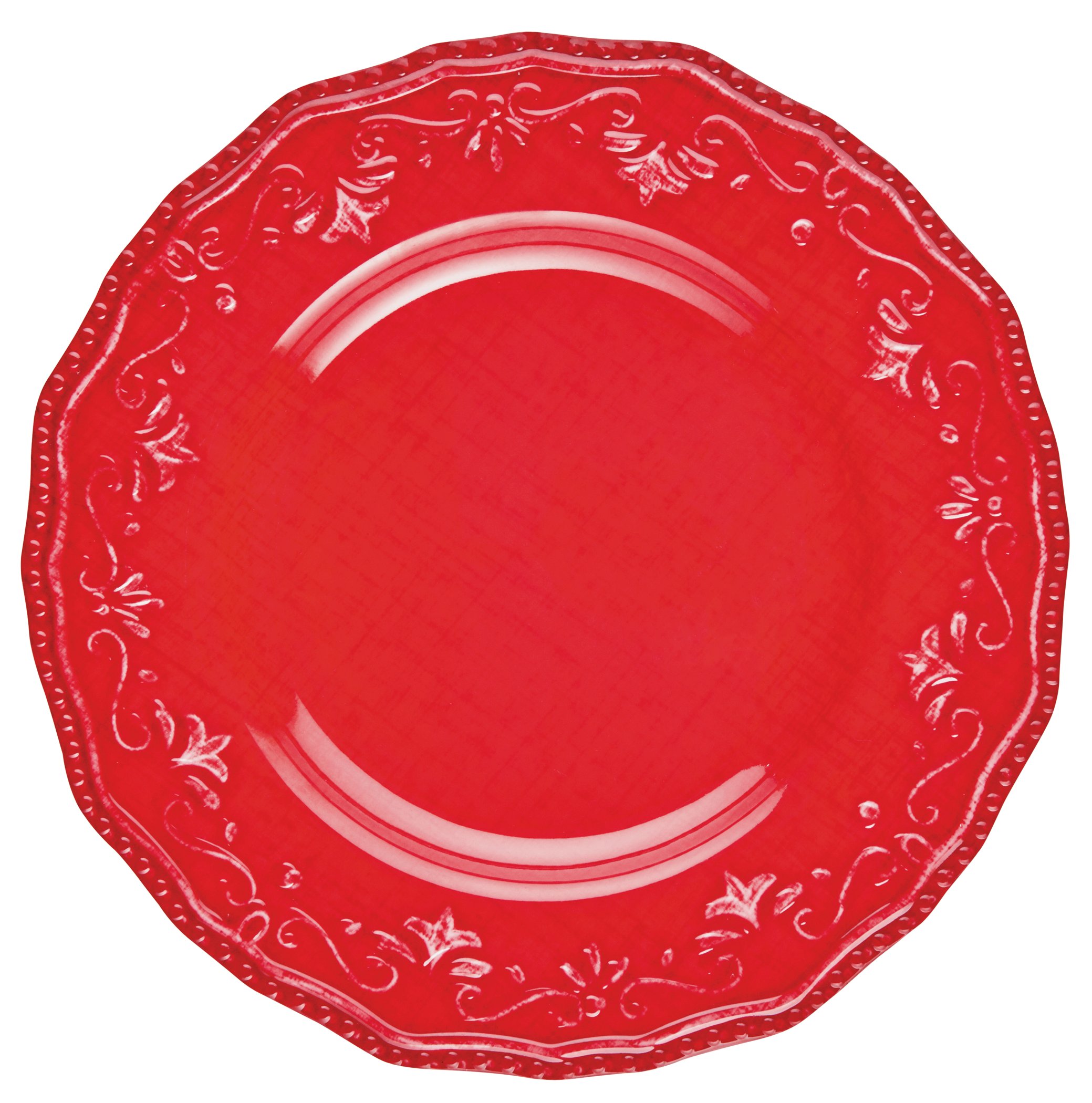 Dining Style Fall Linen Melamine Dinner Plate Ruby - Shop Plates at H-E-B