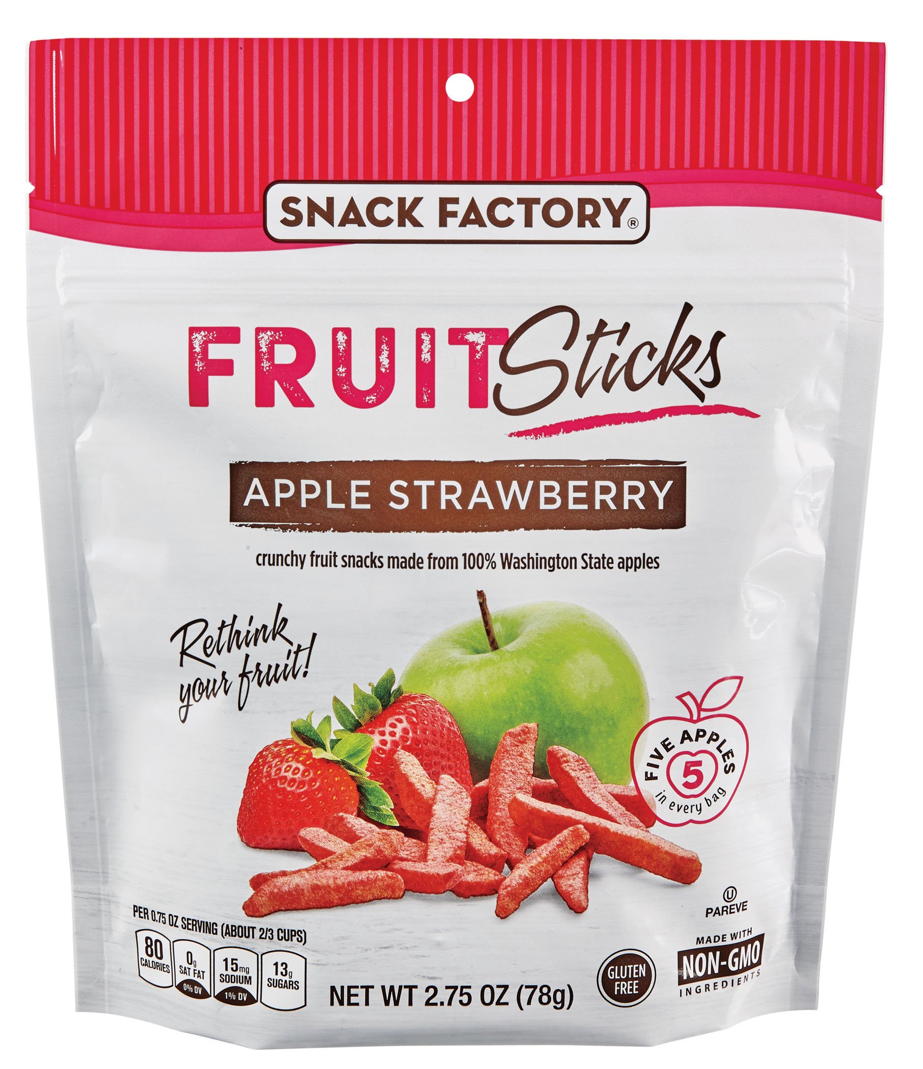 Snack Factory Fruit Sticks Apple Strawberry - Shop Fruit at H-E-B