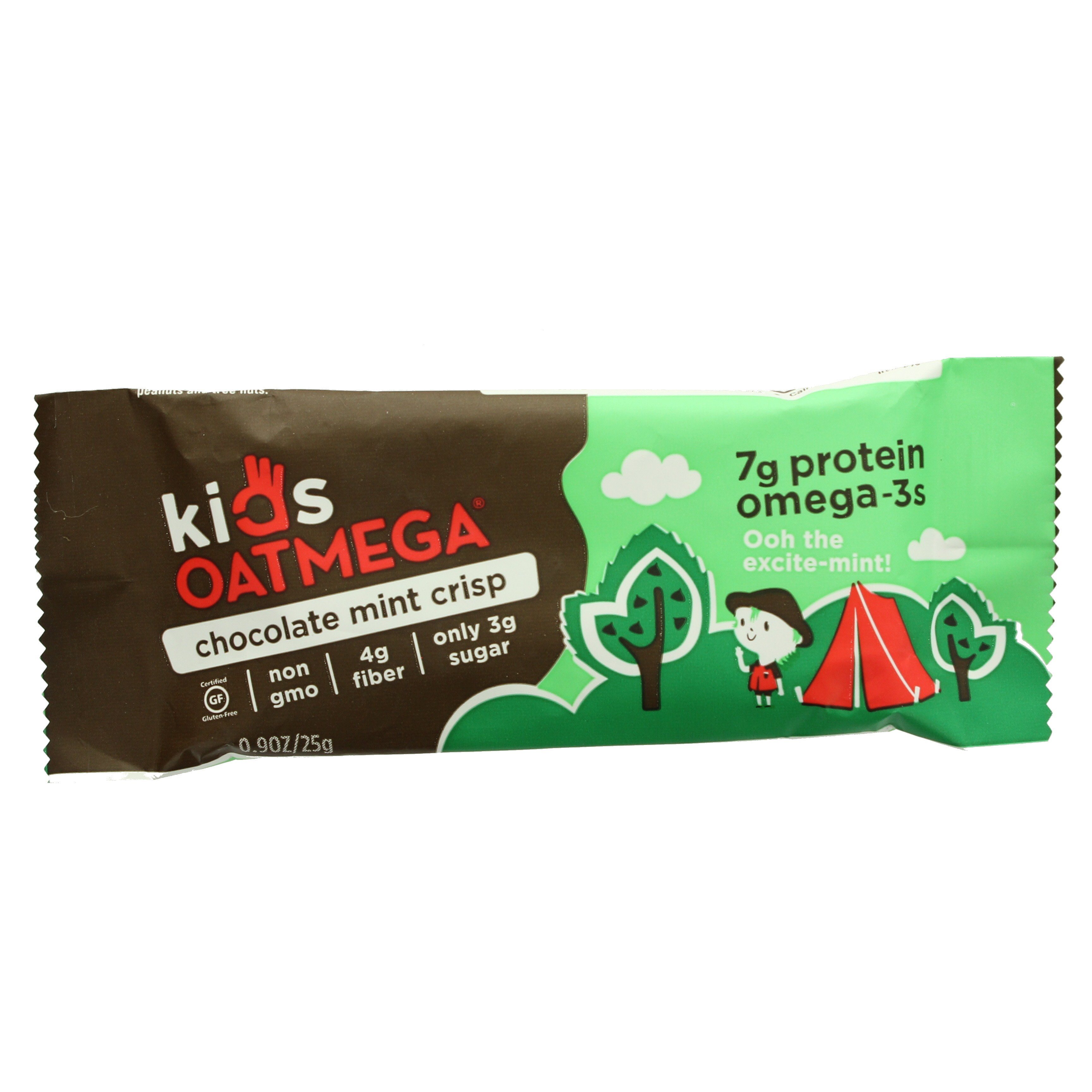 Oatmega Kids Chocolate Mint Crisp Bar - Shop Granola & snack bars at H-E-B