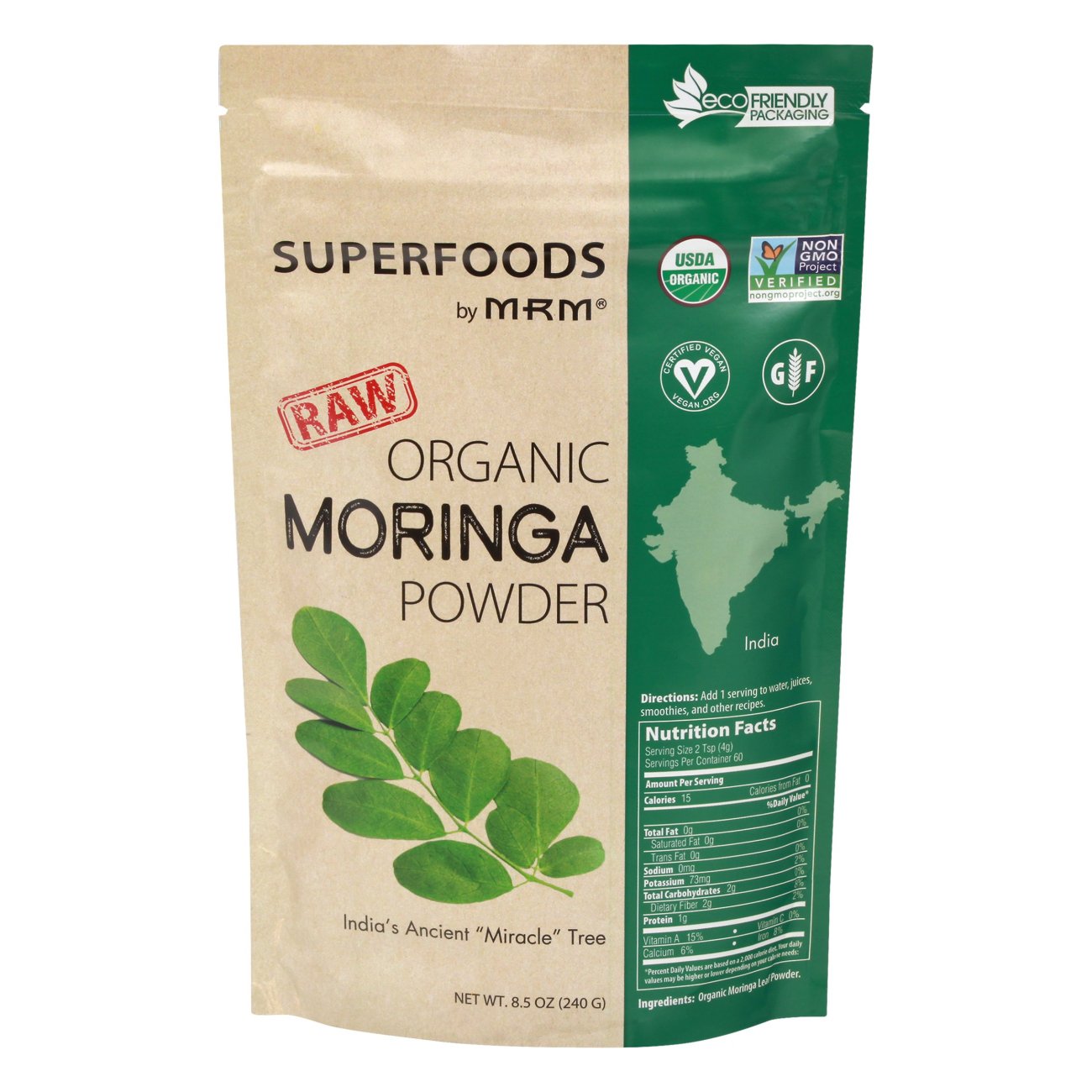MRM Super Foods Raw Organic Morninga Leaf Powder - Shop Diet & Fitness ...