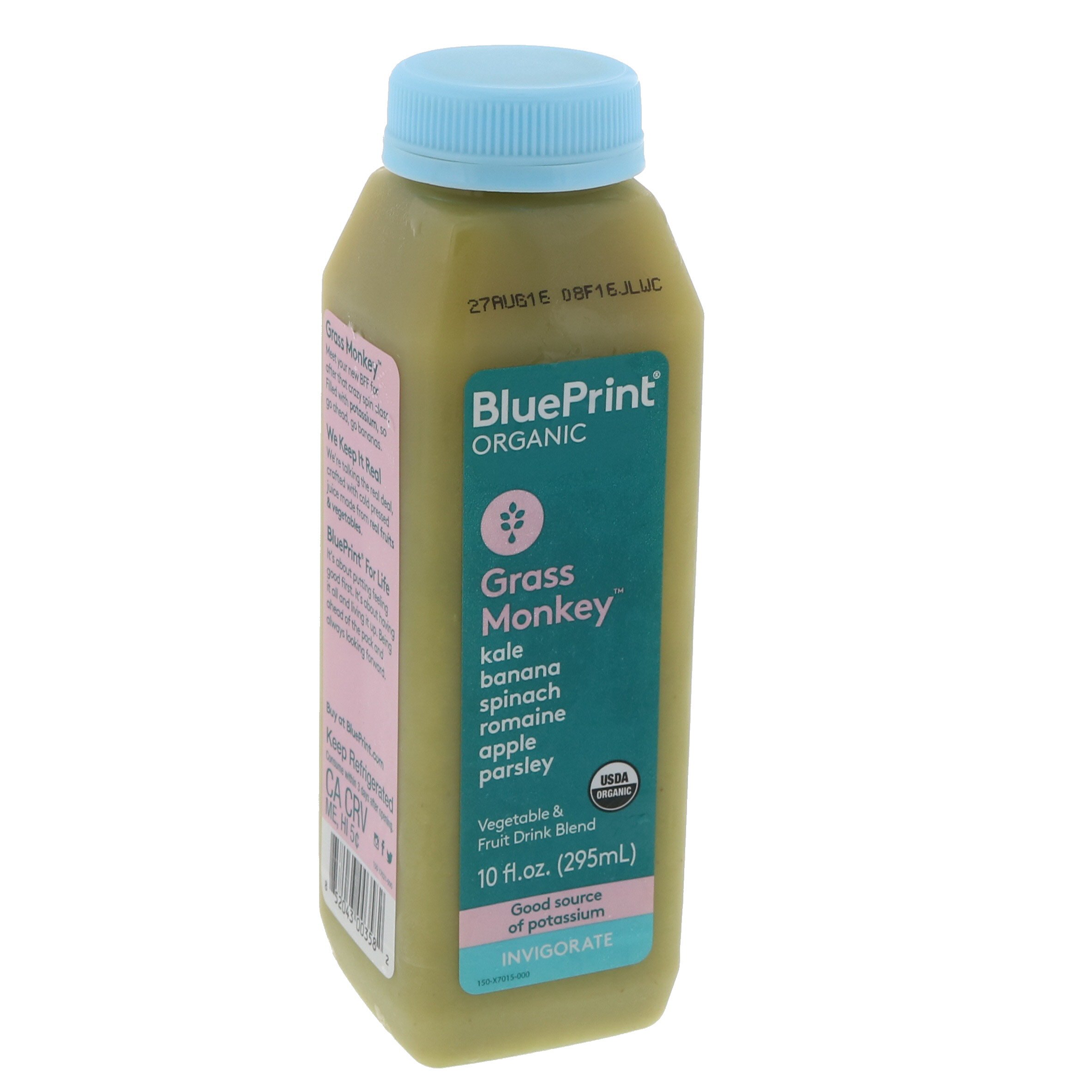 BluePrint Grass Monkey Vegetable & Fruit Drink Blend - Shop Juice at H-E-B
