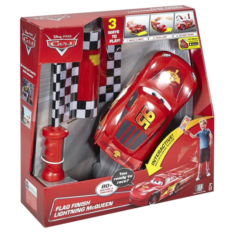 Mattel Disney Cars Flag Finish Lightning McQueen - Shop Remote control ...