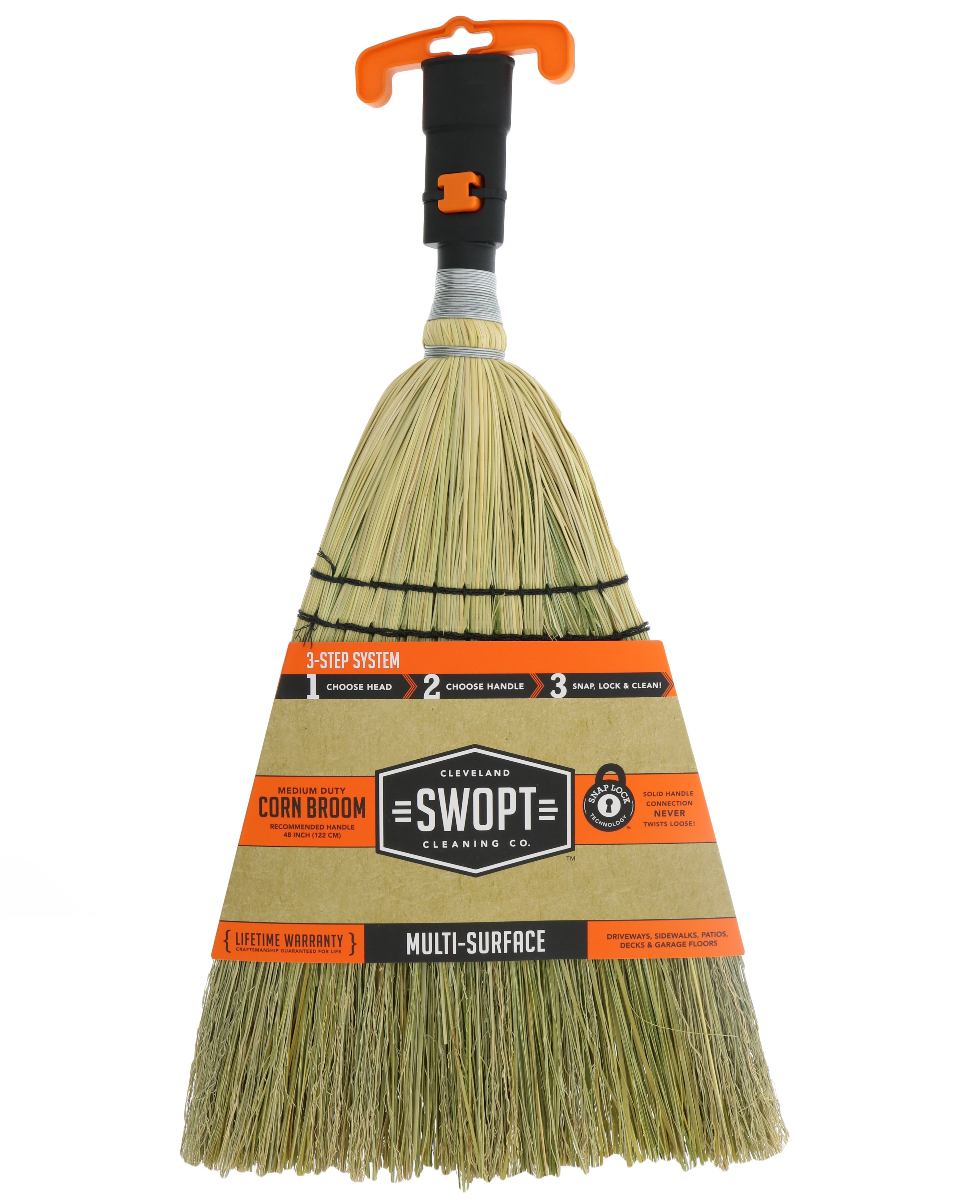 Swopt Cleaning Co. Medium Duty Corn Broom - Shop Cleaning Tools at H-E-B