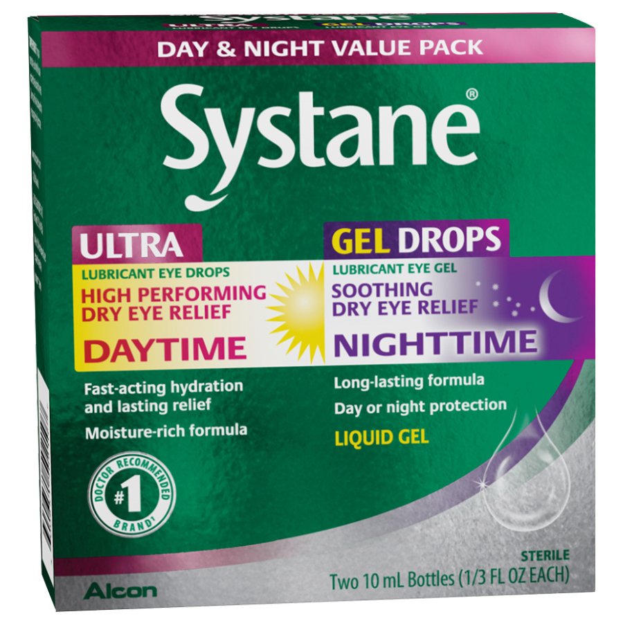 Systane Ultra Daytime & GEL Nighttime Value Pack - Shop Eye Drops ...