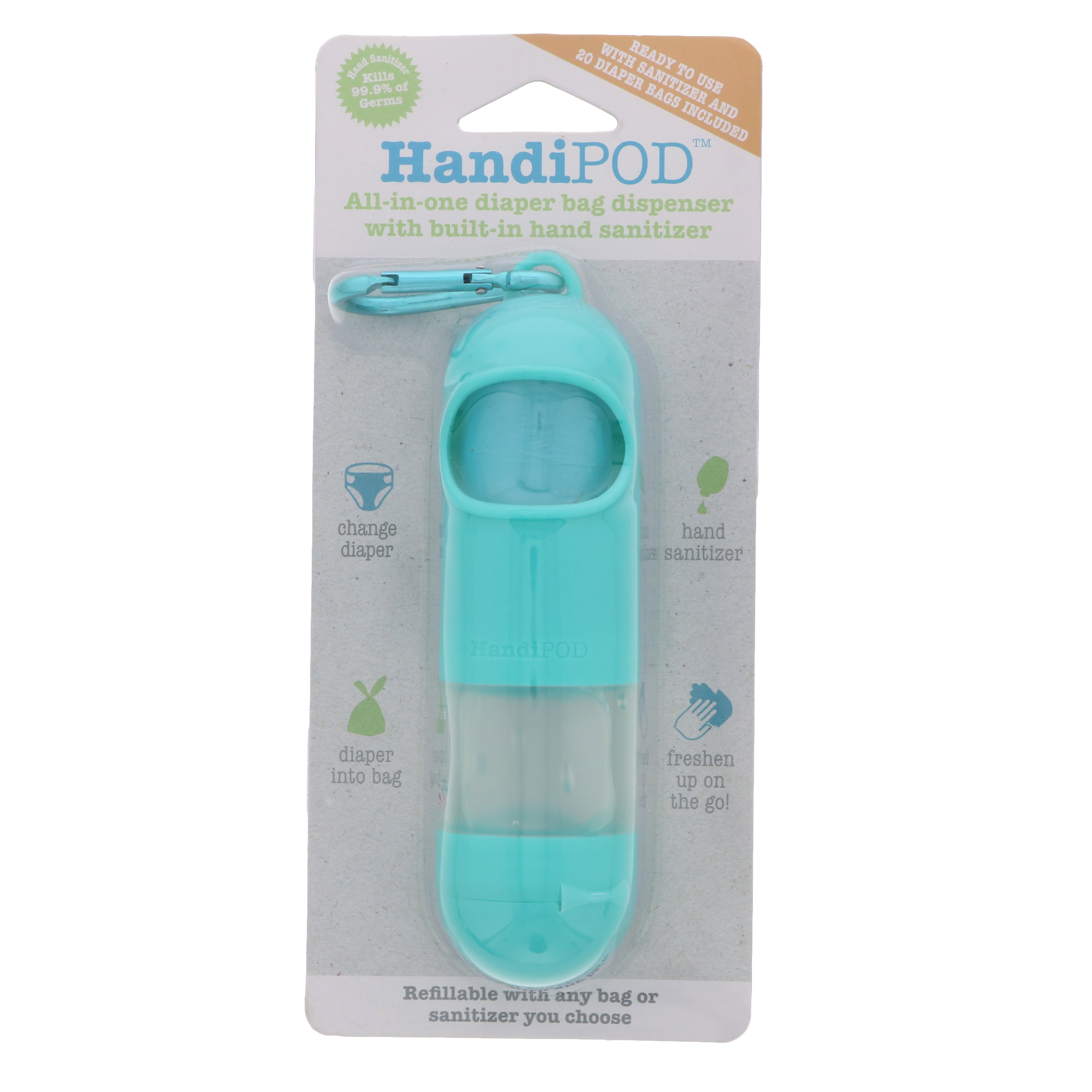 Handipod All In One Bag Dispenser With Hand Sanitizer - Shop Cleanup ...