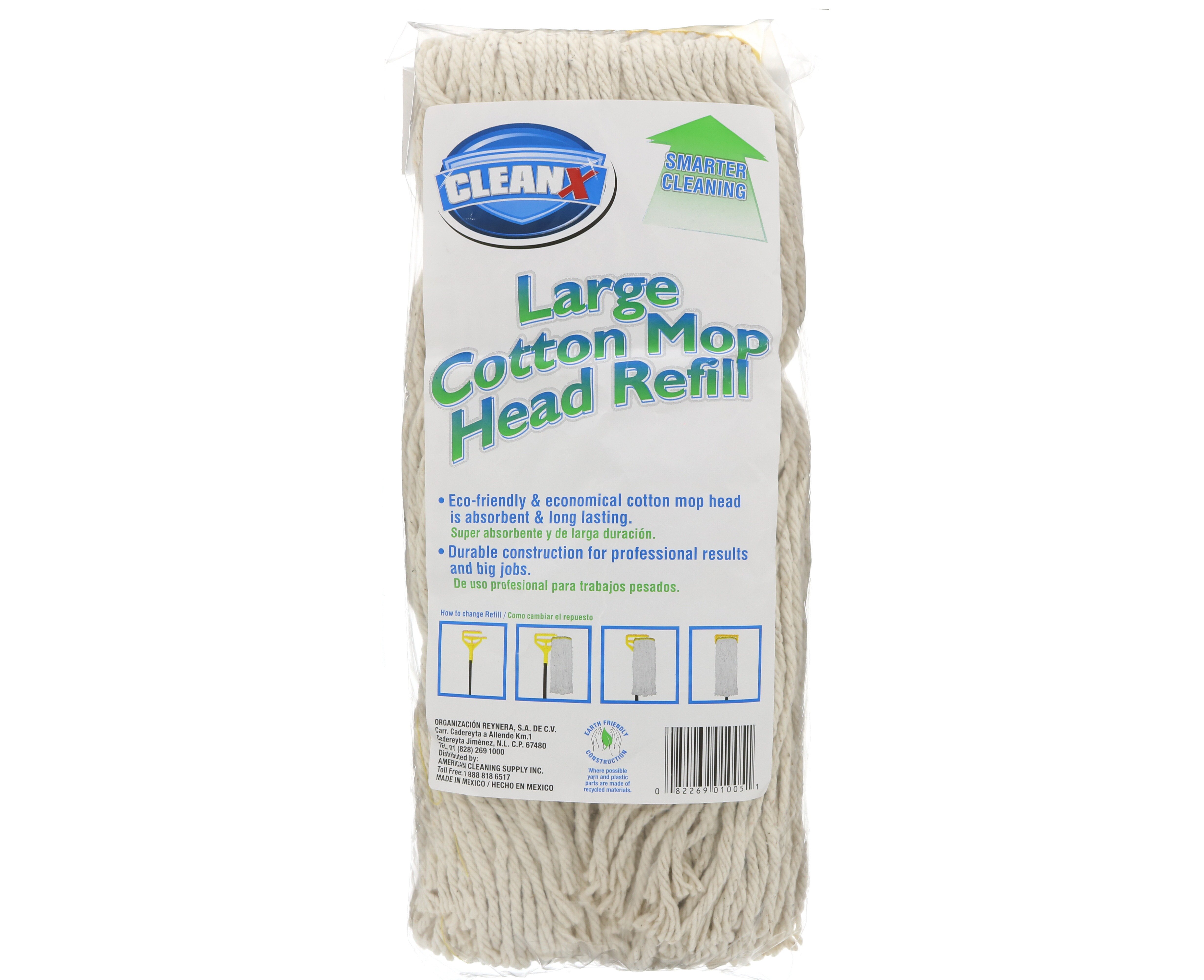 Clean-X Industrial Cotton Mop Refill - Shop Mops at H-E-B