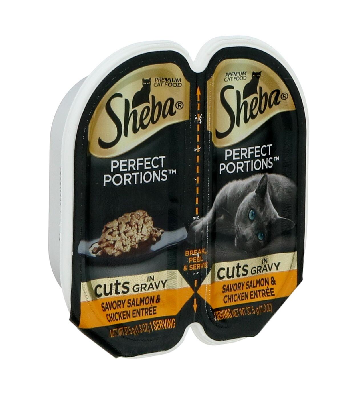 Sheba Perfect Portions Savory Salmon & Chicken Entree - Shop Food at H-E-B