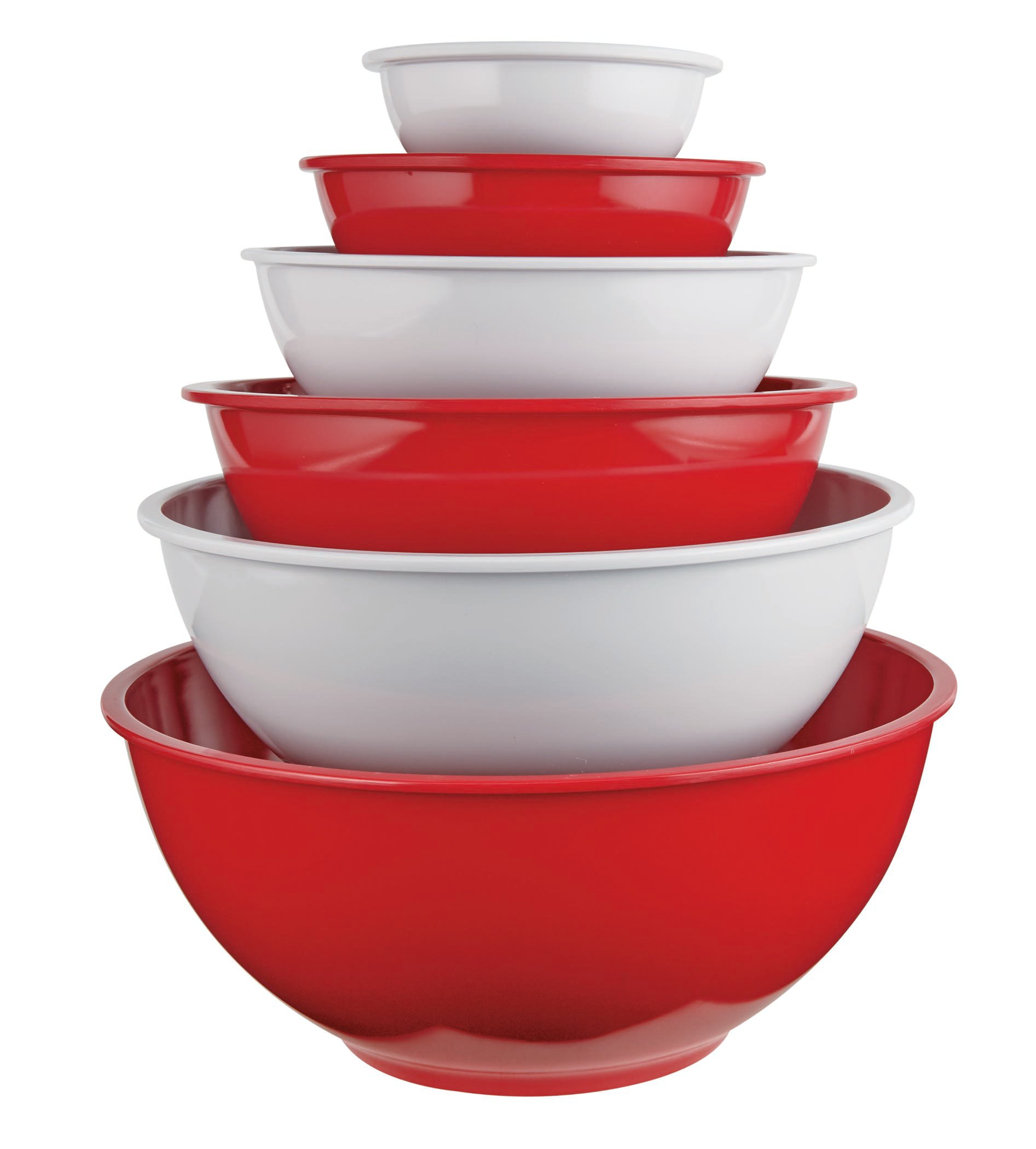 Cocinaware Red & White Nesting Bowl Set - Shop Mixing bowls at H-E-B