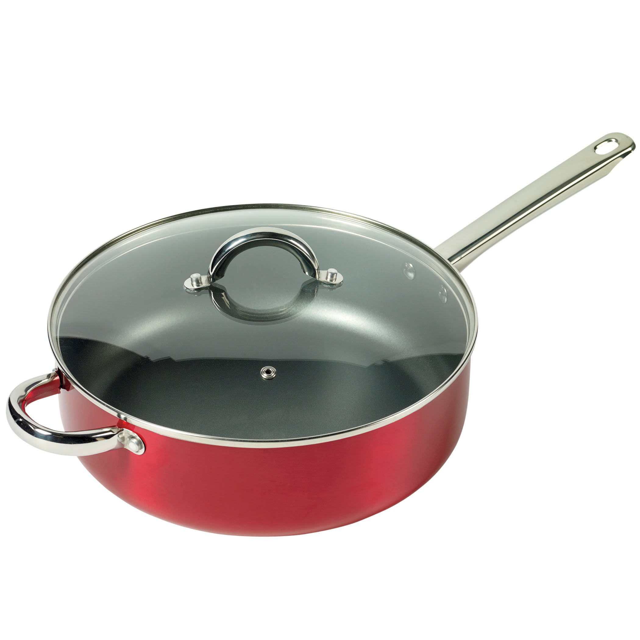 Basic Essentials 5 Quart Red Jumbo Cooker - Shop Stock pots & sauce ...