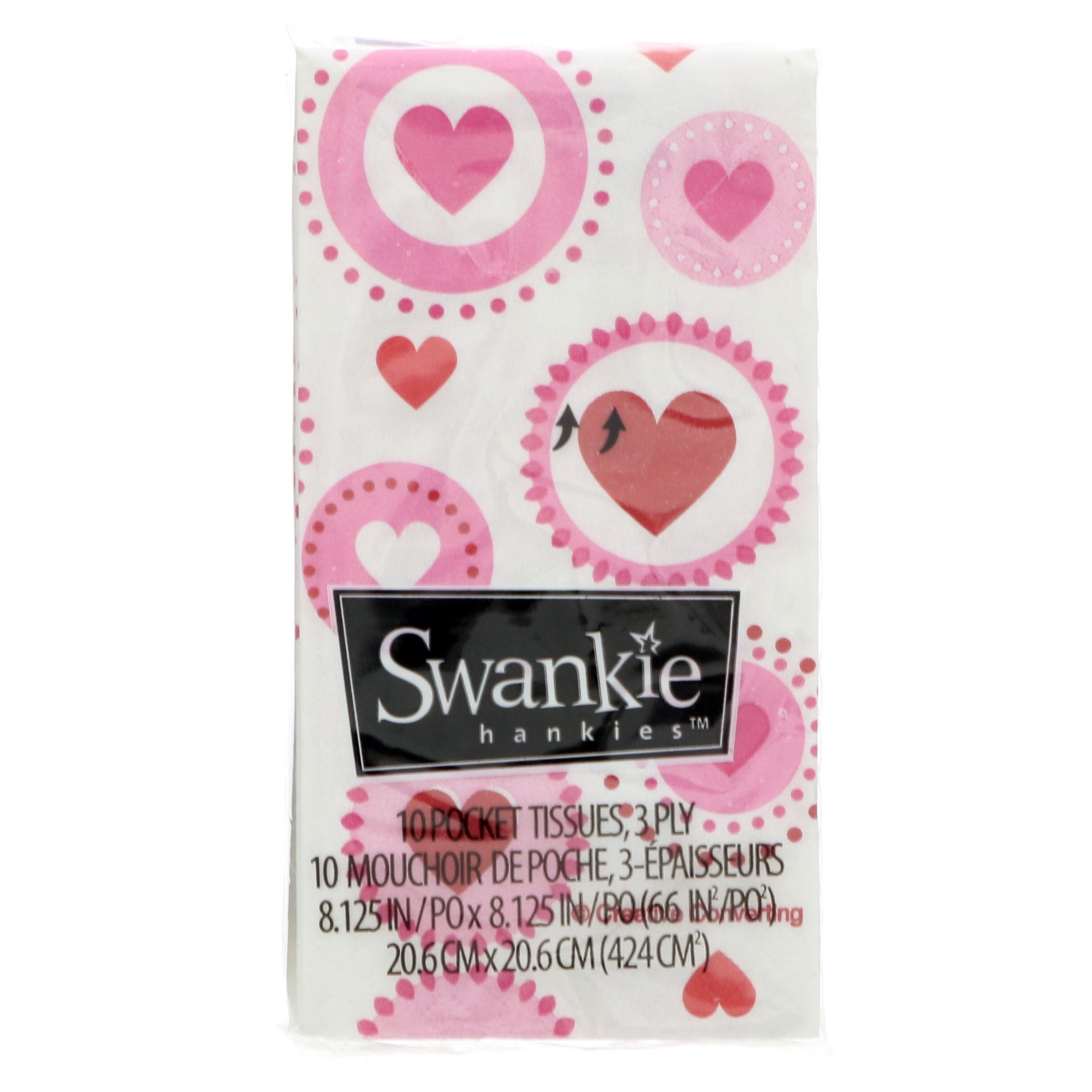 Creative Converting Swankie Valentine's Hearts Pocket Tissues - Shop ...