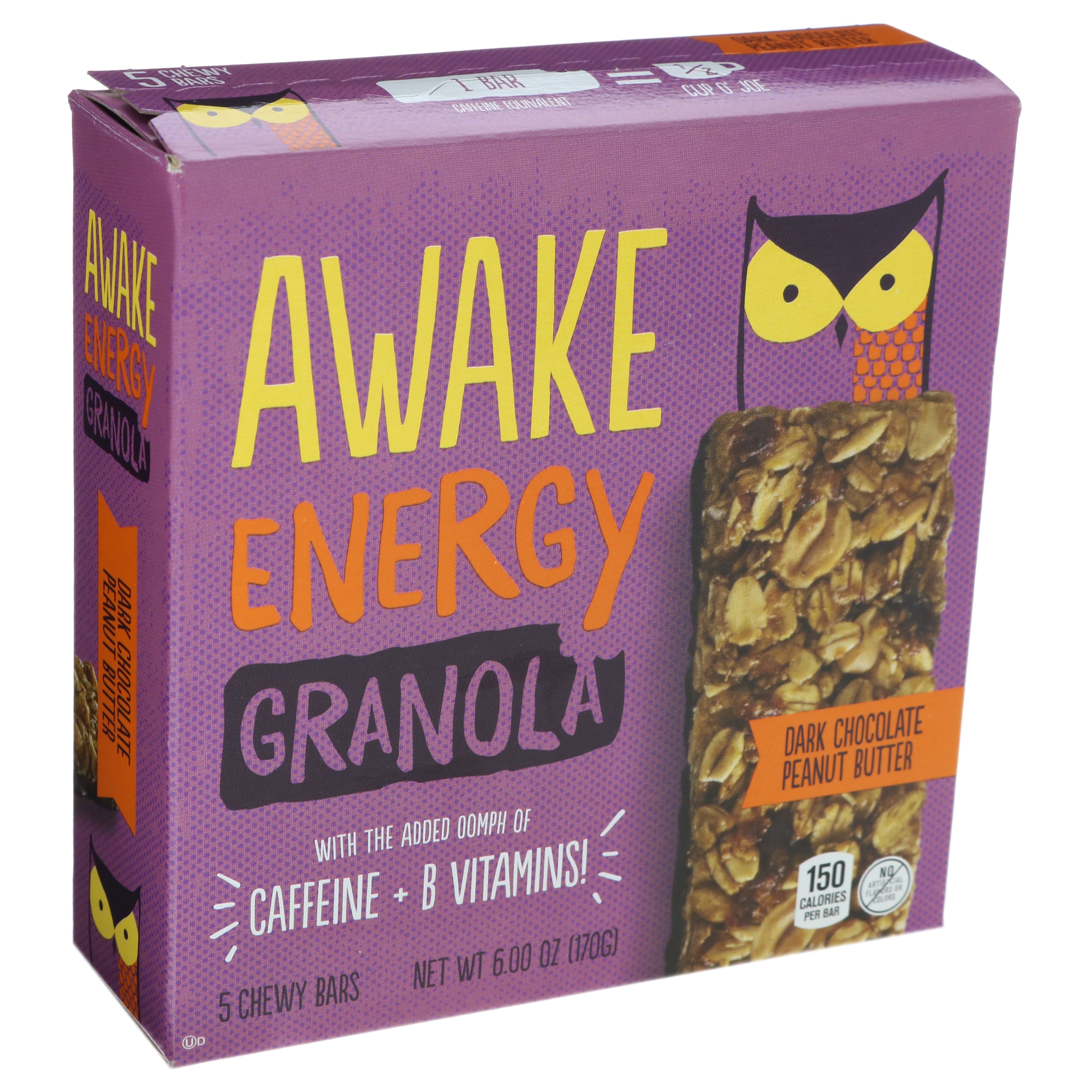 Awake Energy Granola Dark Choclate Peanut Butter - Shop Granola & snack ...