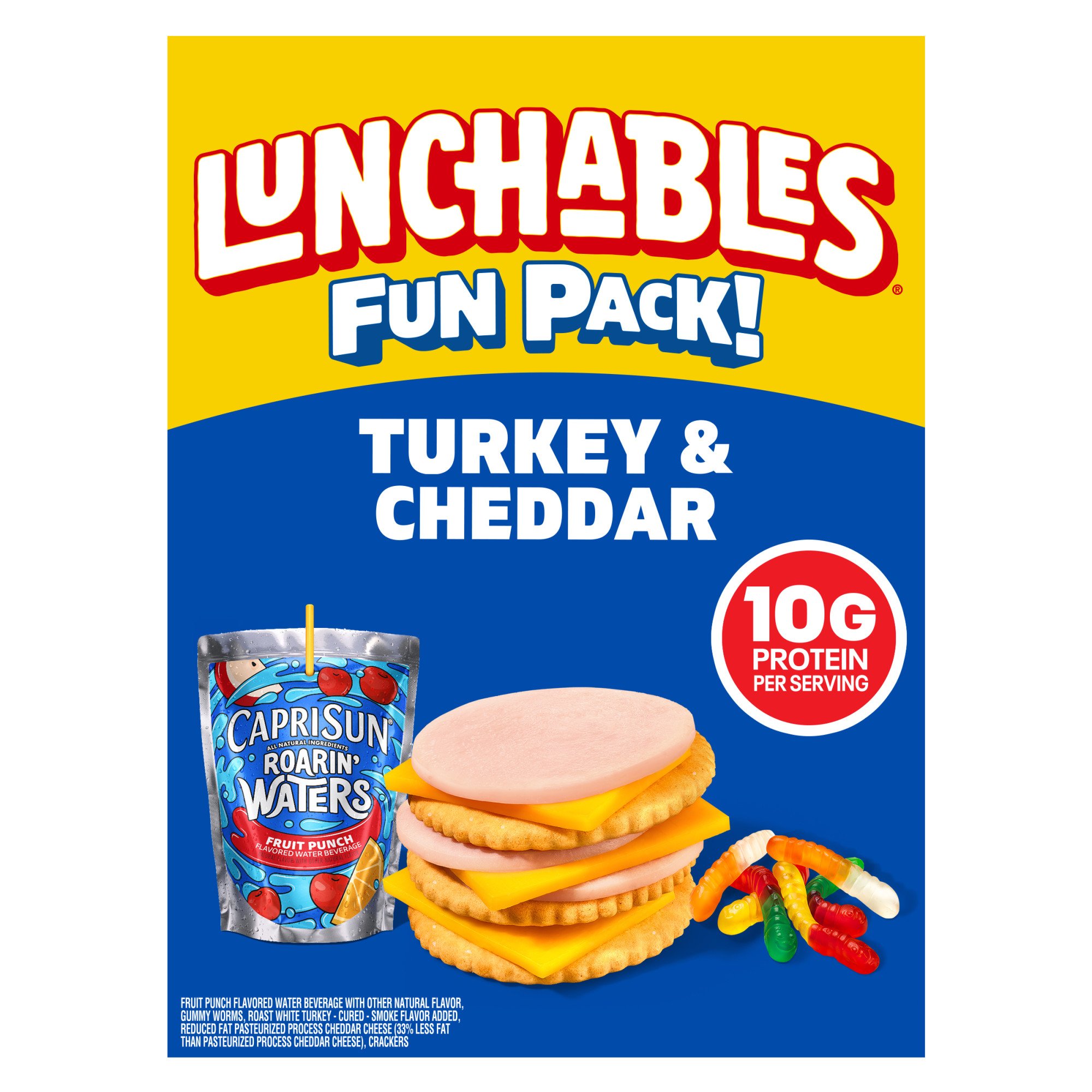 Lunchables Turkey & Cheddar Cracker Stackers with Juice - Shop Snack ...