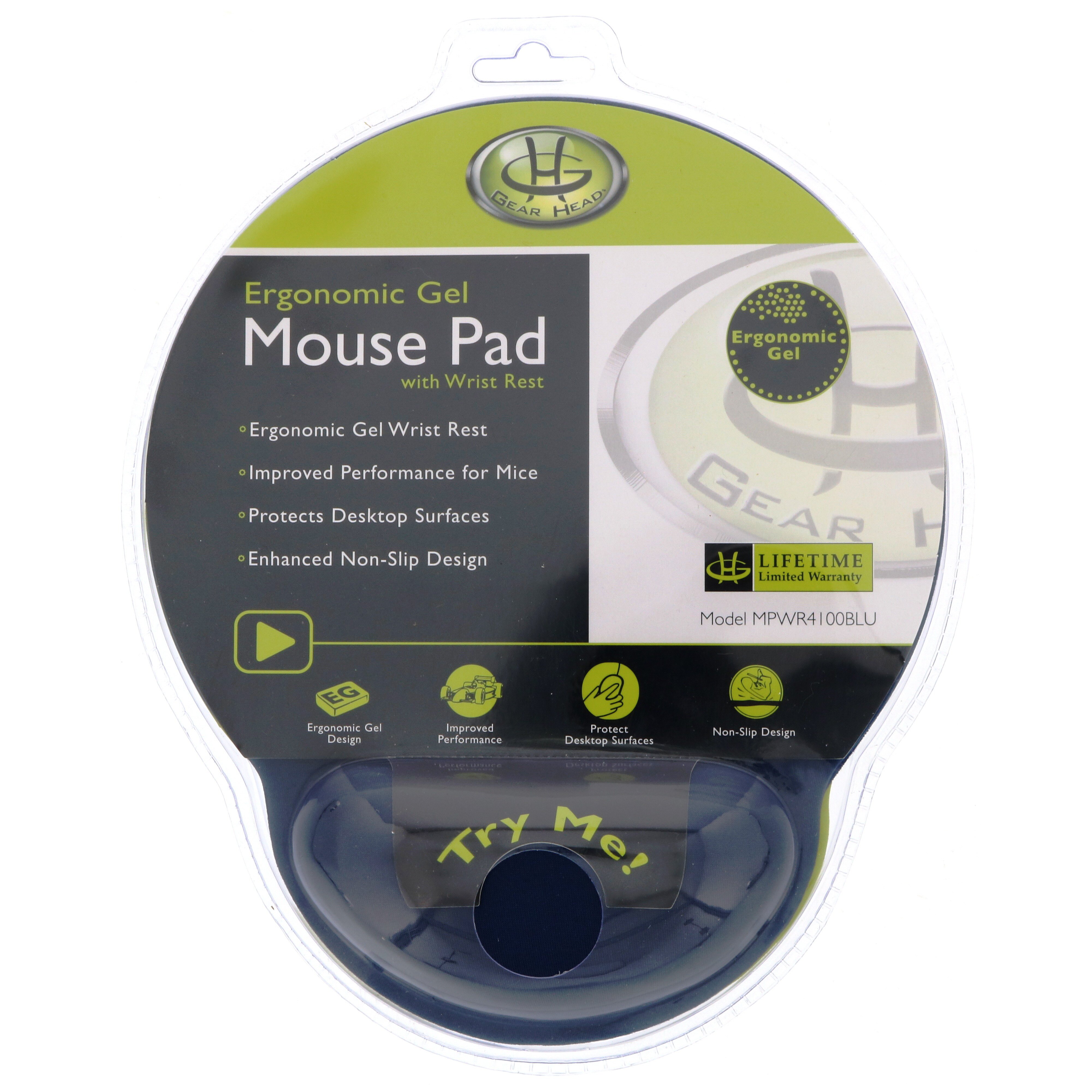 Gear Head Memory Foam Mouse Pad with Wrist Rest - Shop Keyboards & mice ...