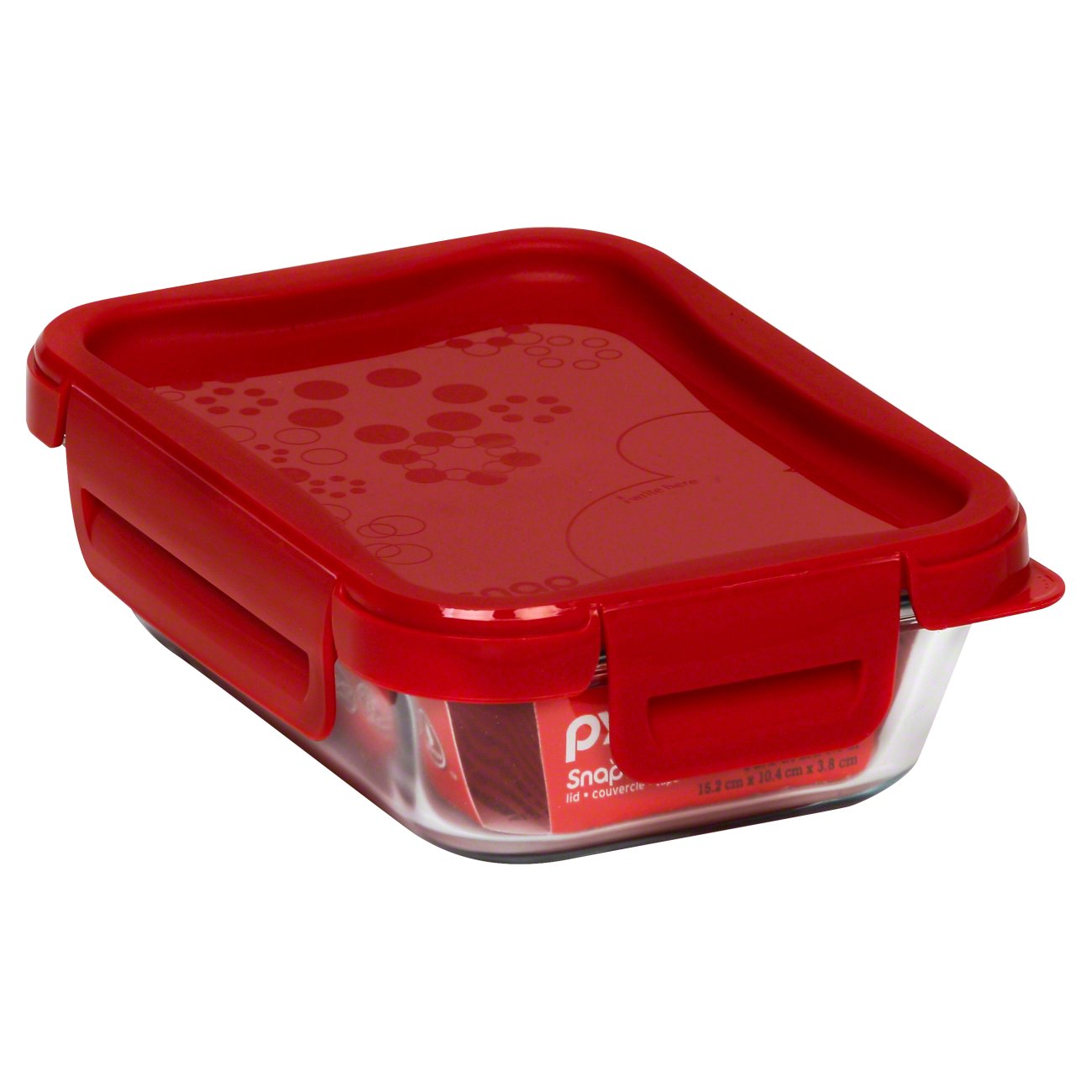 Pyrex 4-Lock 2 Cup Rectangle Storage with Red Lid - Shop Kitchen ...