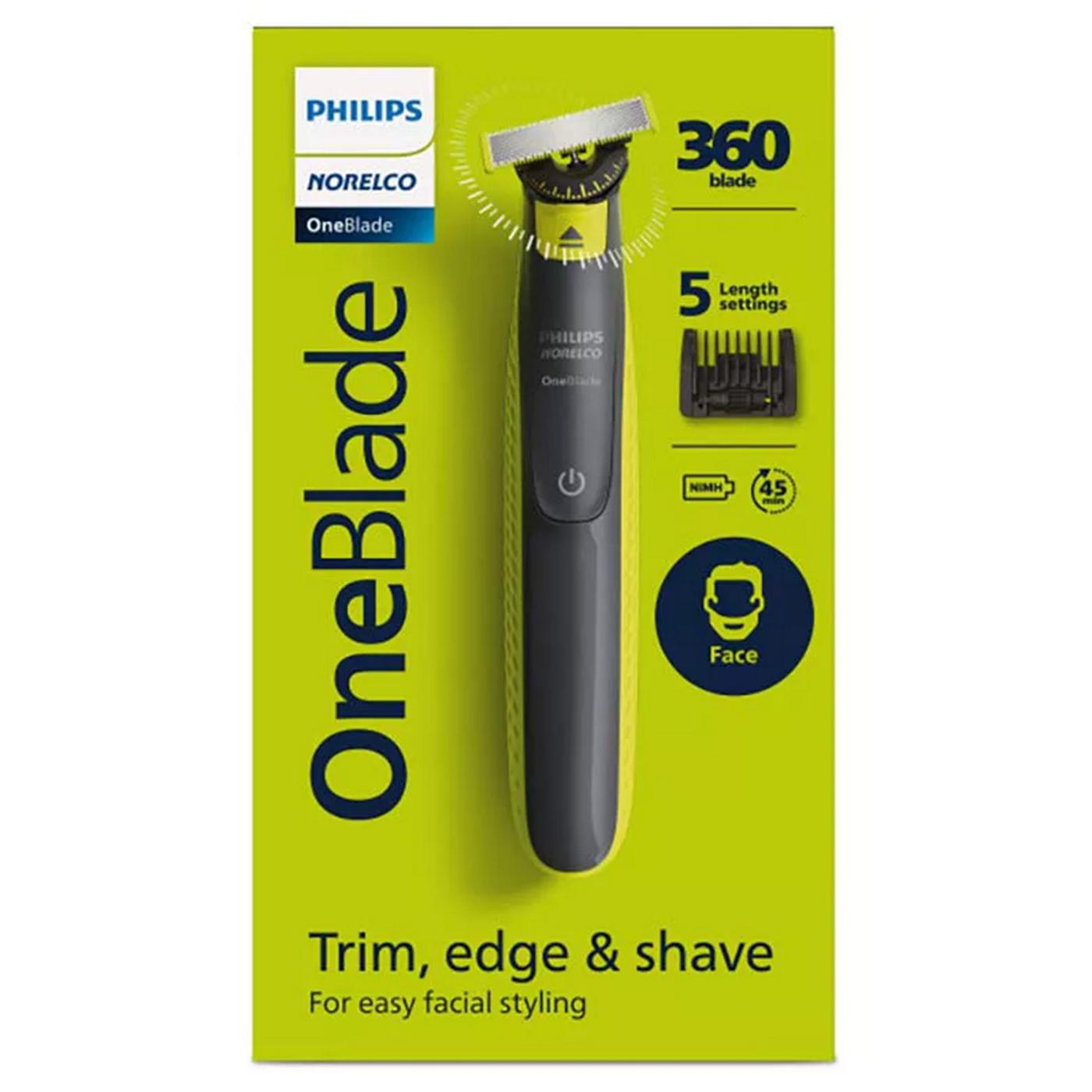 Philips Norelco OneBlade Pro 360 Facial Trimmer - Shop Electric shavers ...