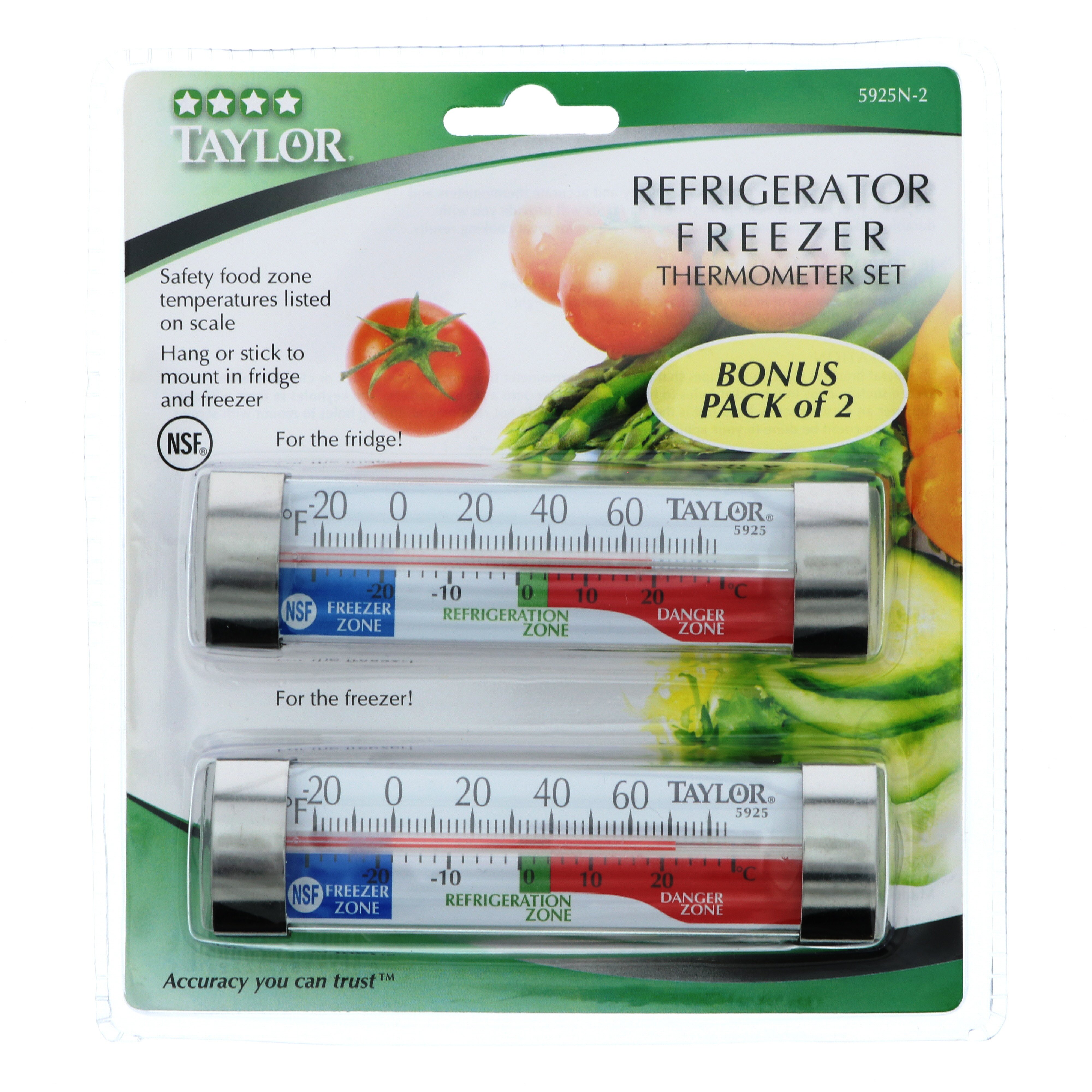 Taylor Refrigerator Freezer Thermometer Set - Shop Utensils & gadgets ...