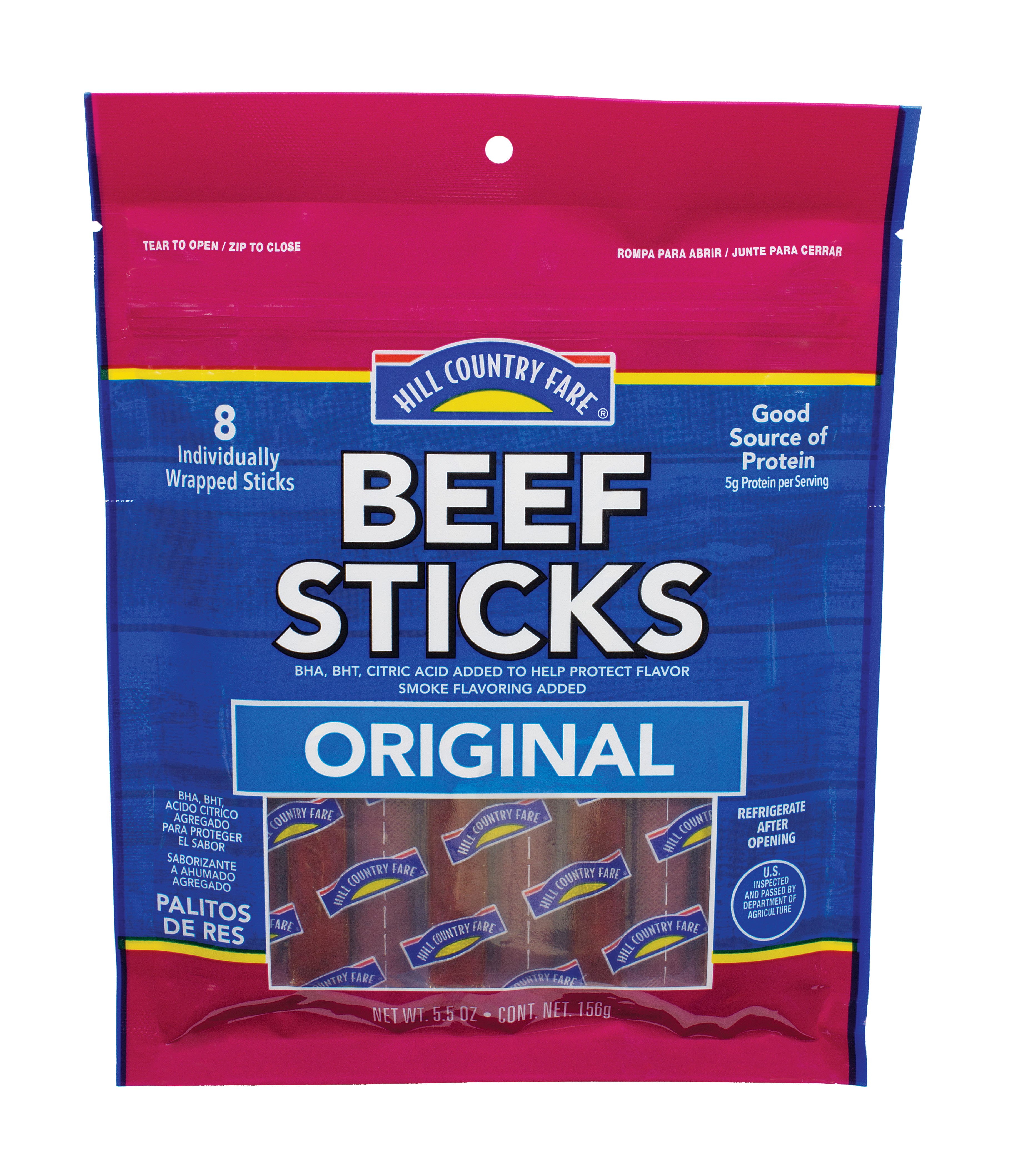 Hill Country Fare Original Beef Sticks - Shop Jerky at H-E-B