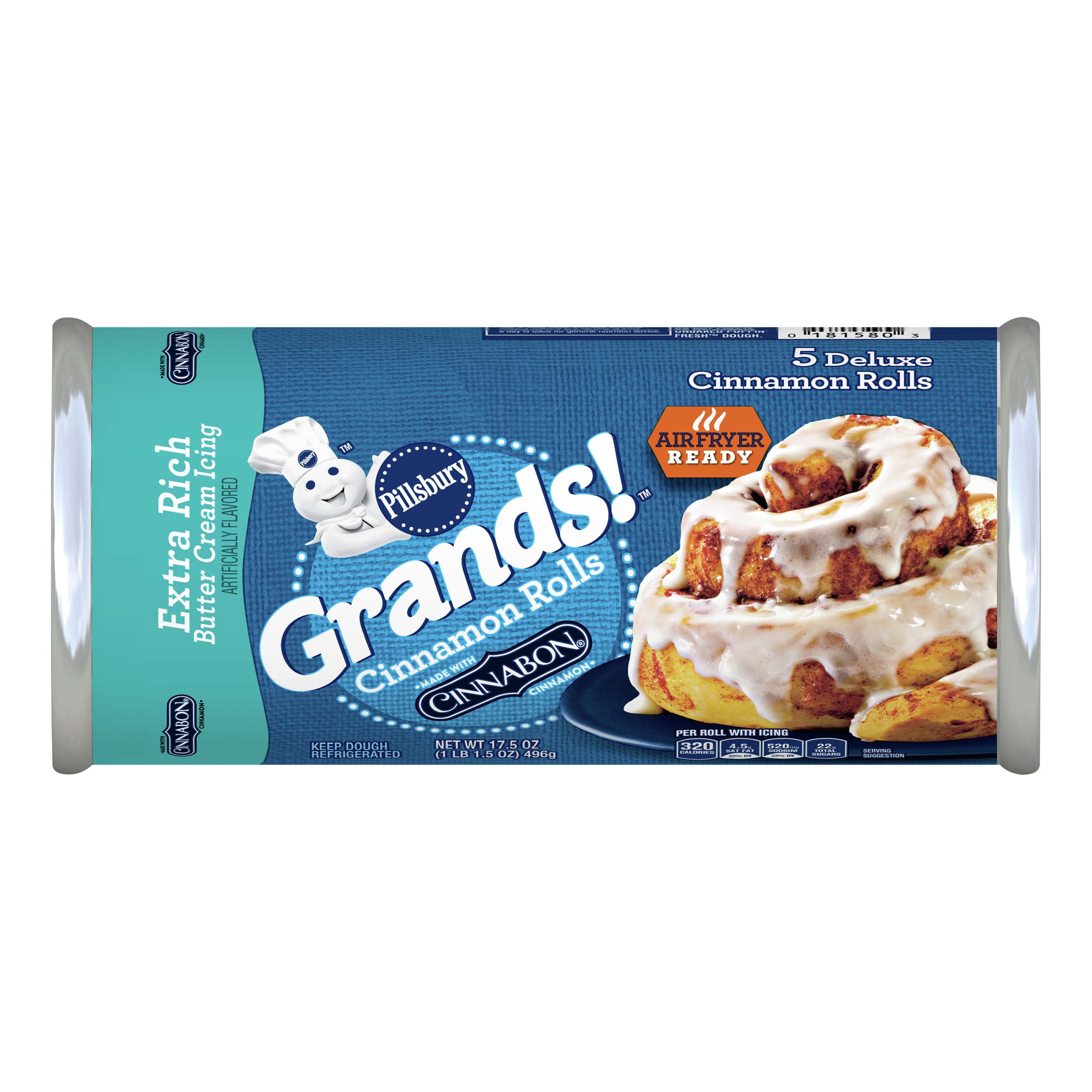 Pillsbury Grands! Cinnabon Extra Rich Butter Cream Cinnamon Rolls ...