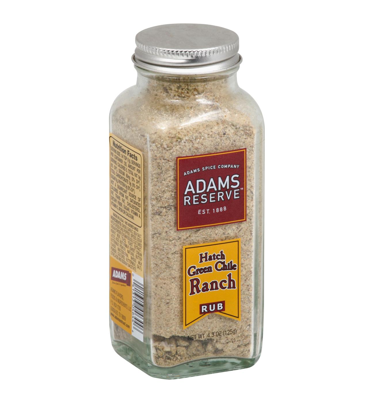 Adams Reserve Hatch Green Chile Ranch Rub - Shop Spice mixes at H-E-B