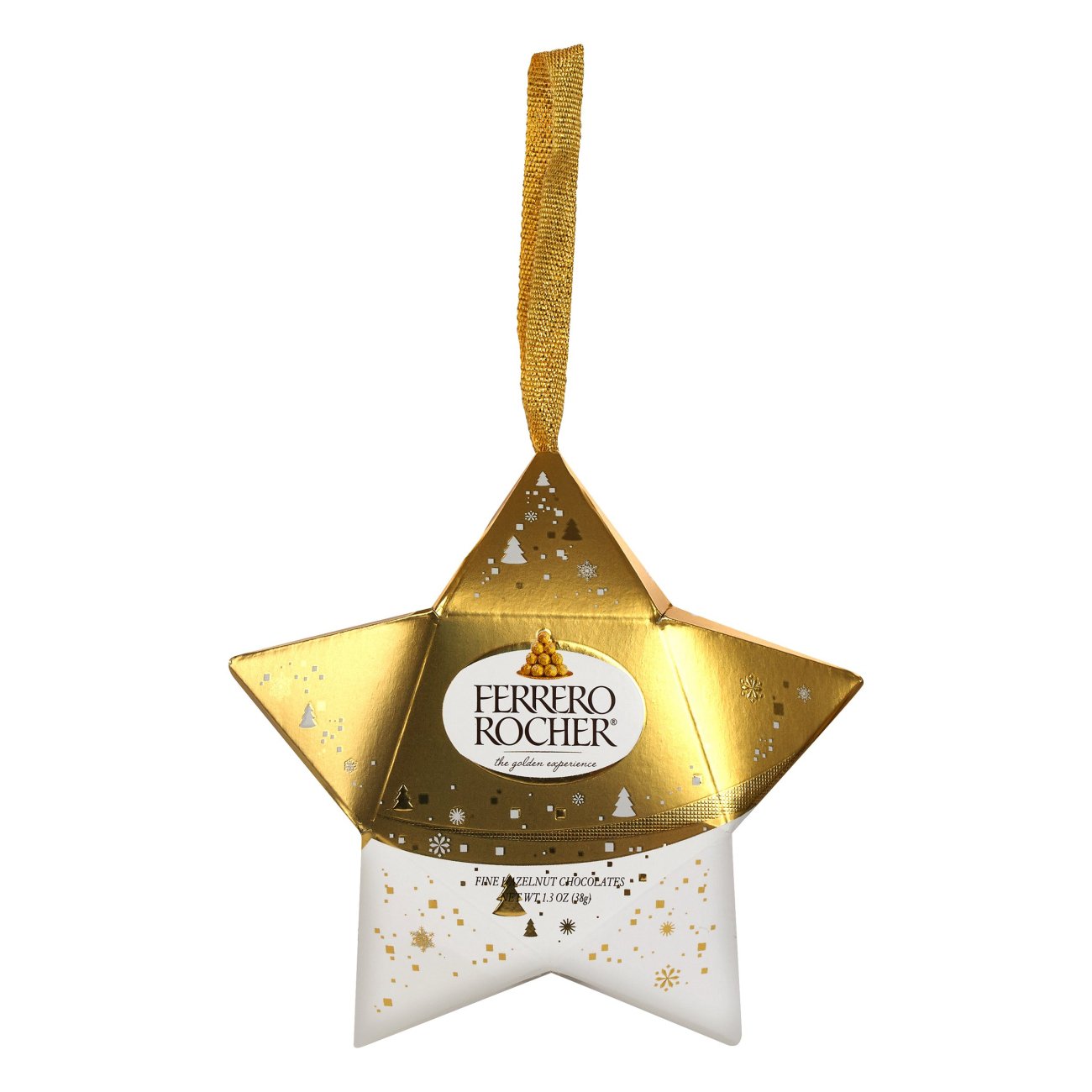Ferrero Rocher Fine Hazelnut Chocolates Star Ornament Gift Box - Shop ...