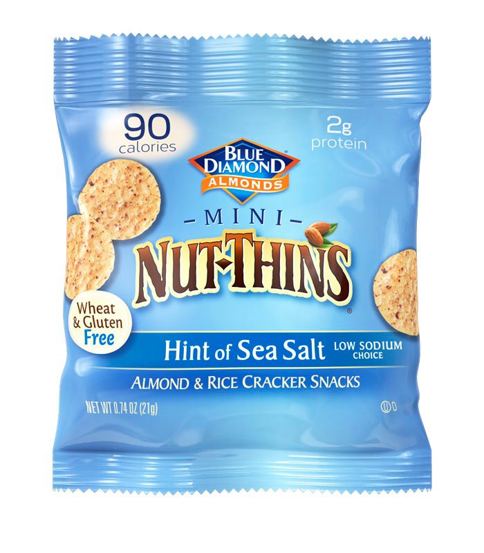 Blue Diamond Mini Nut Thins Sea Salt Snack - Shop Snacks & Candy at H-E-B